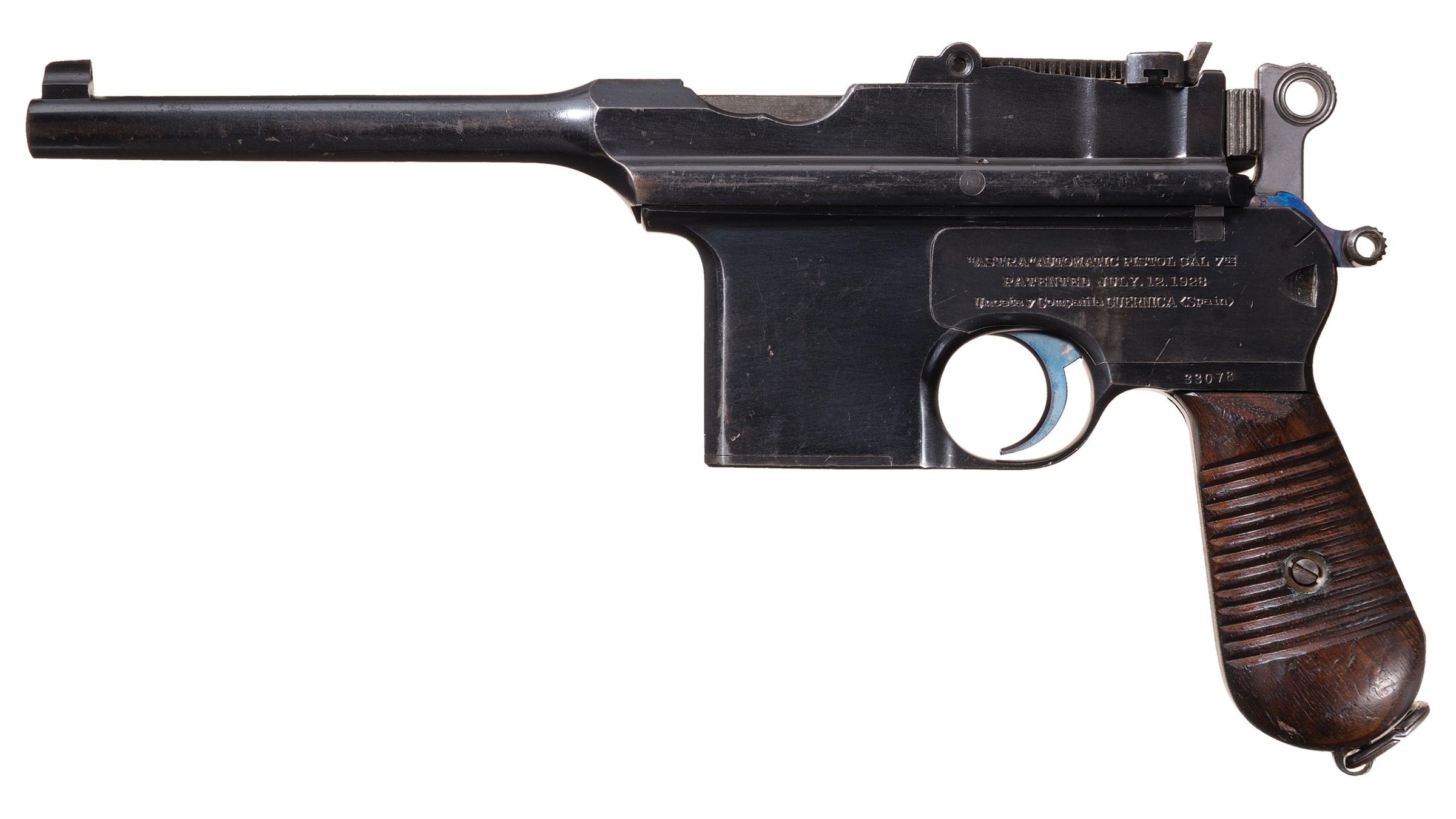 Astra Model 900 Semi-Automatic Broomhandle Pistol | Rock Island Auction