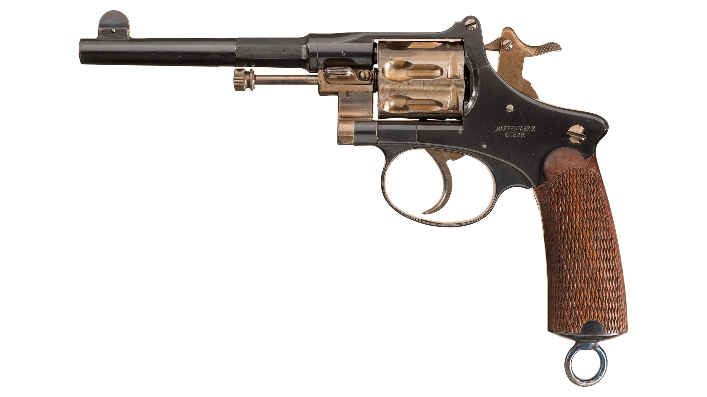 Excellent Rare Steyr 1893 Gas Trap Revolver, WWII War Trophy | Rock ...