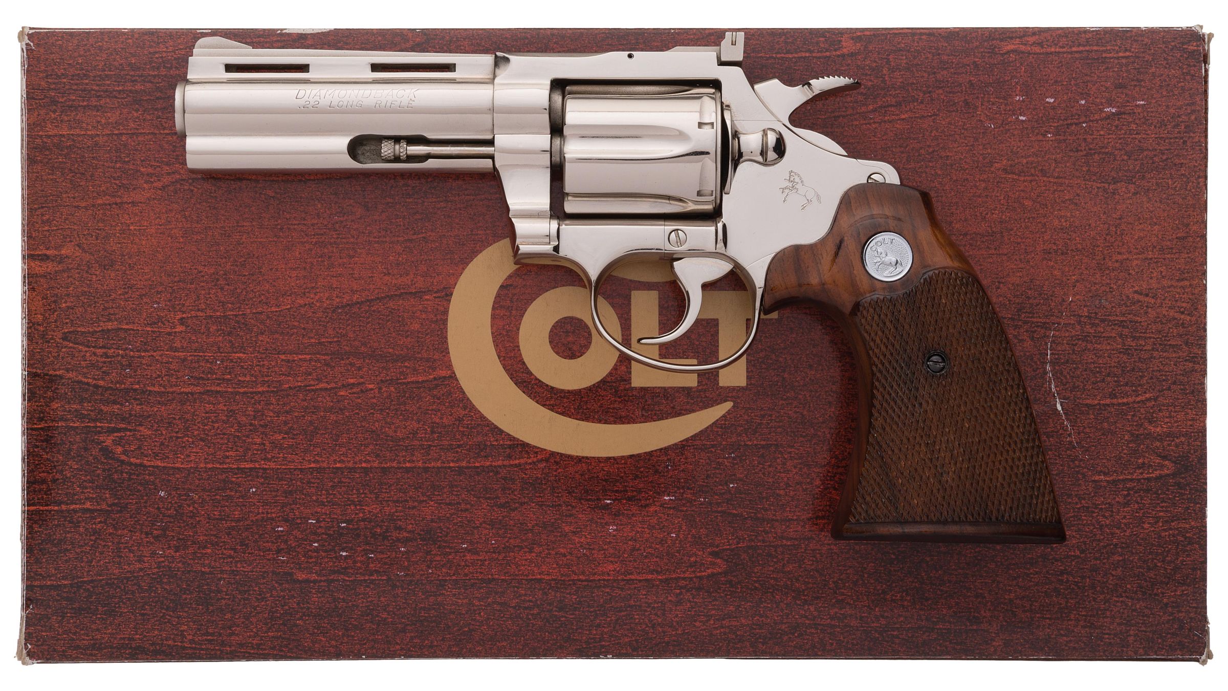 Desirable Nickel Colt Diamondback Double Action Revolver | Rock Island ...