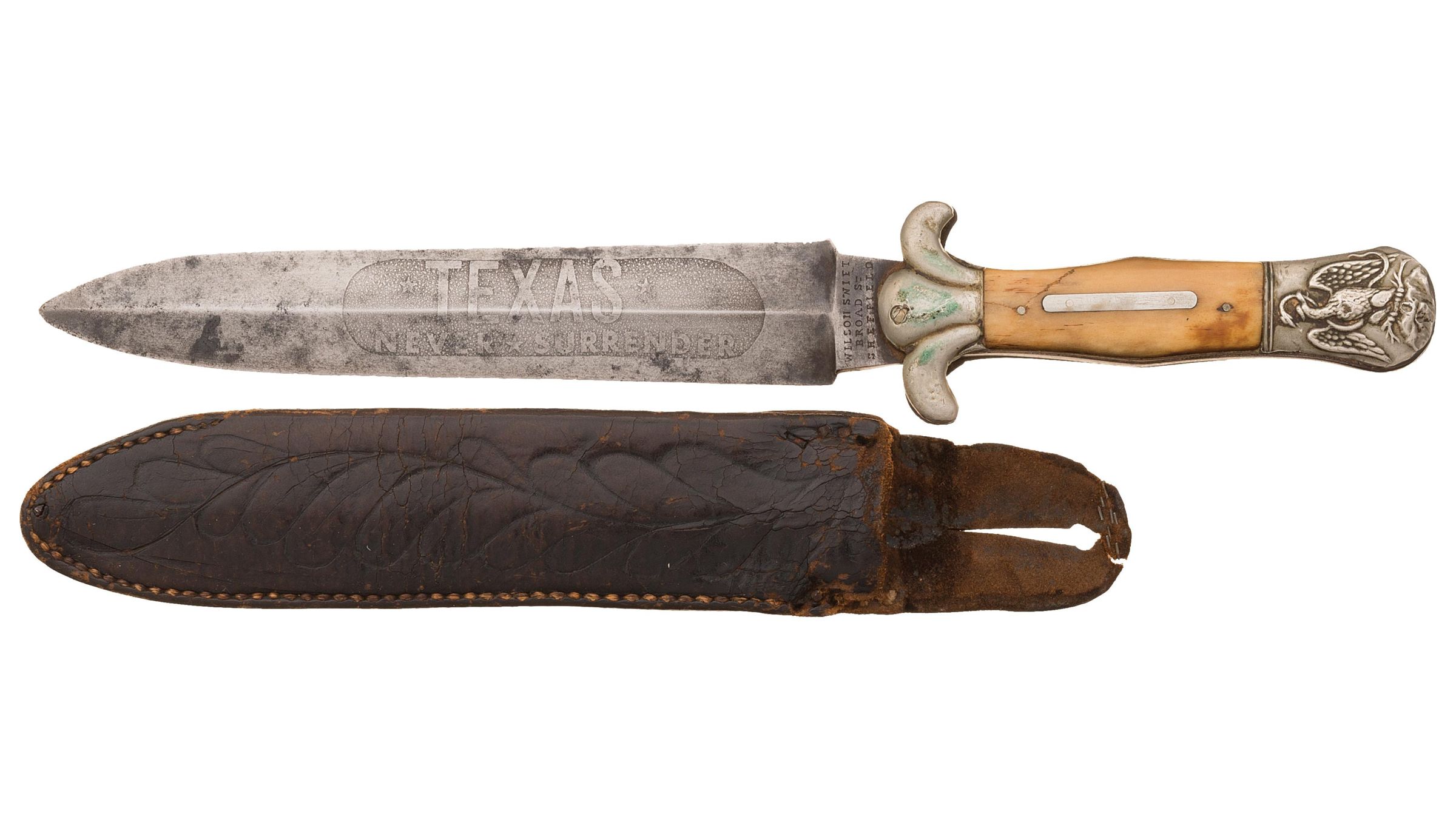 Texas-Themed Wilson Swift Sheffield Dagger with Sheath | Rock Island ...