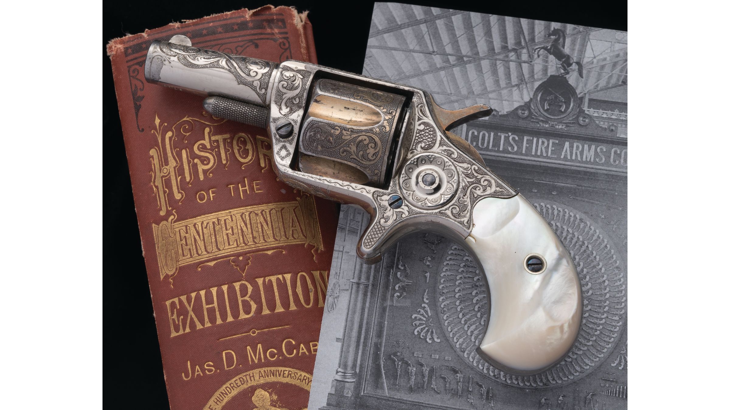 1876 Centennial Exposition Engraved Colt New Line Revolver | Rock ...