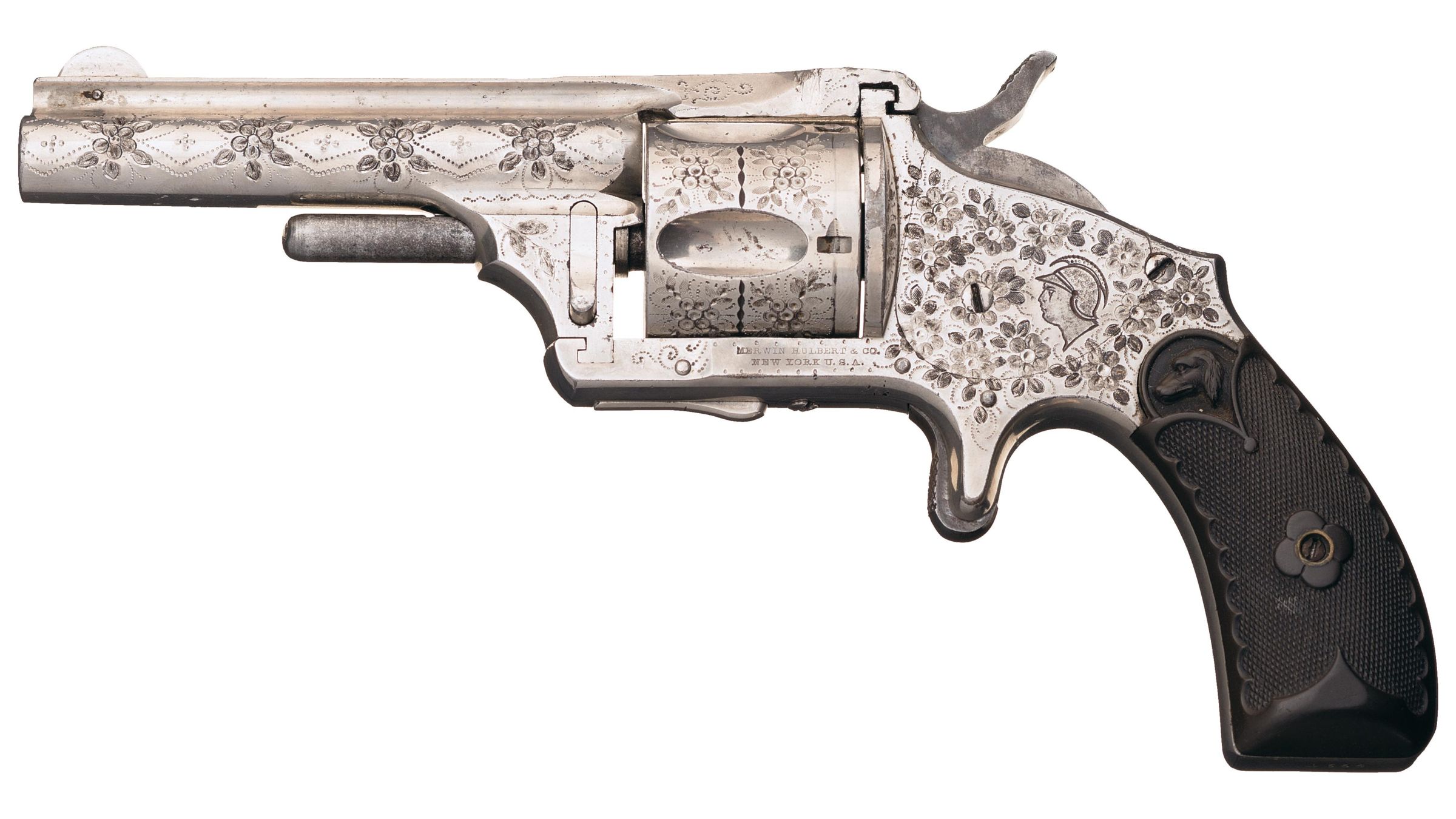 Engraved Merwin Hulbert & Co. First Pocket Model Revolver | Rock Island ...