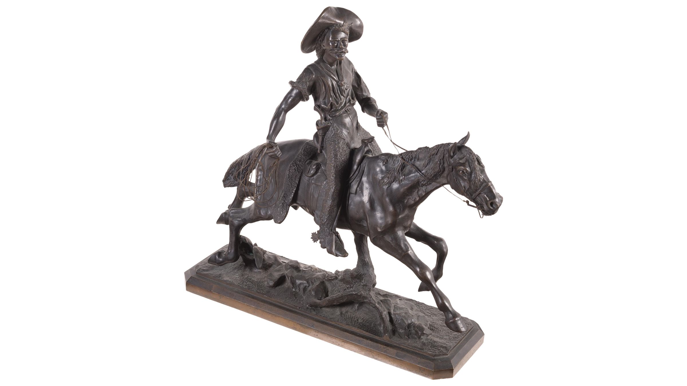 Walter Winans Western Themed Cowboy Bronze | Rock Island Auction