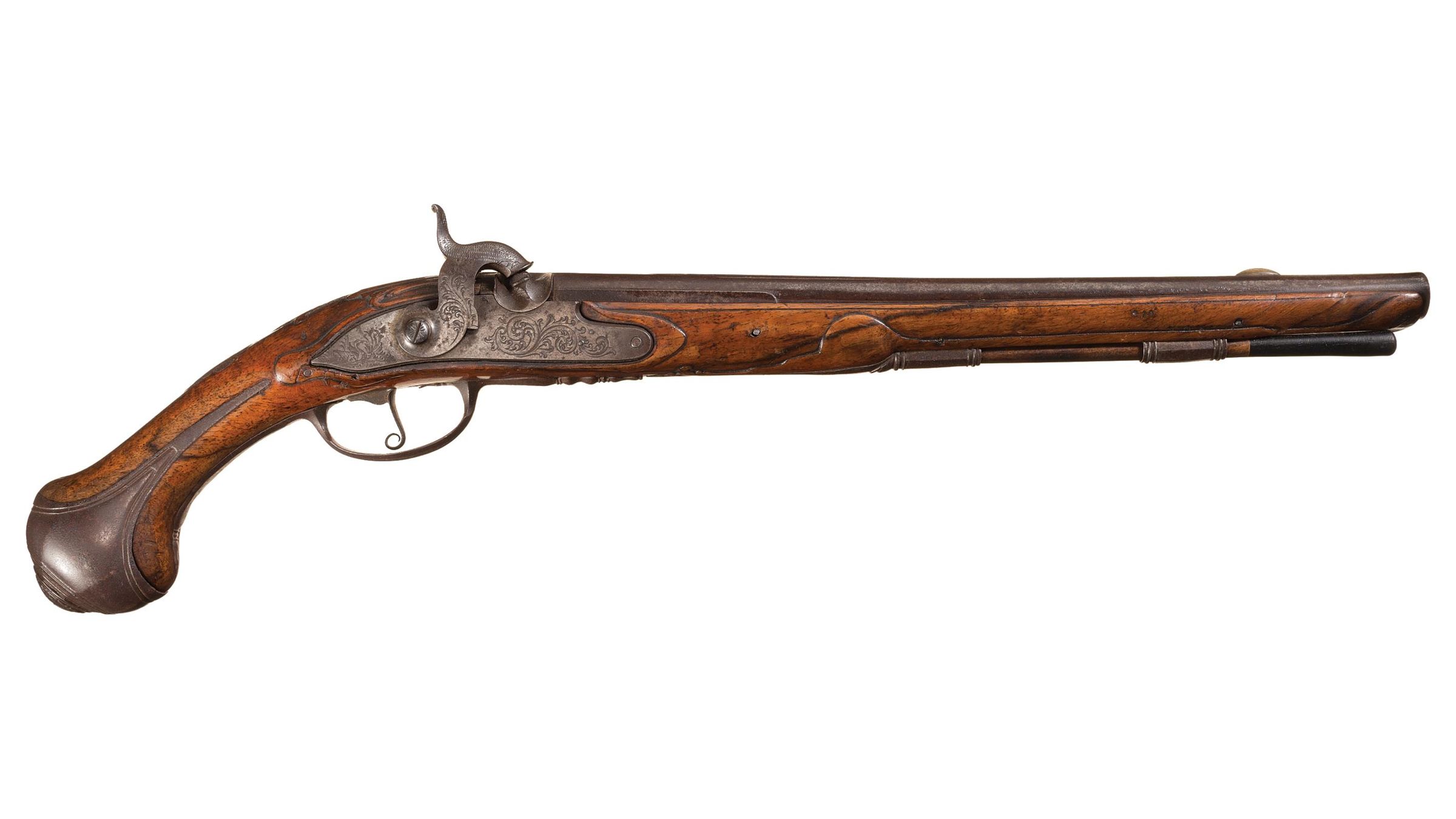 Engraved European Percussion Horse Pistol | Rock Island Auction