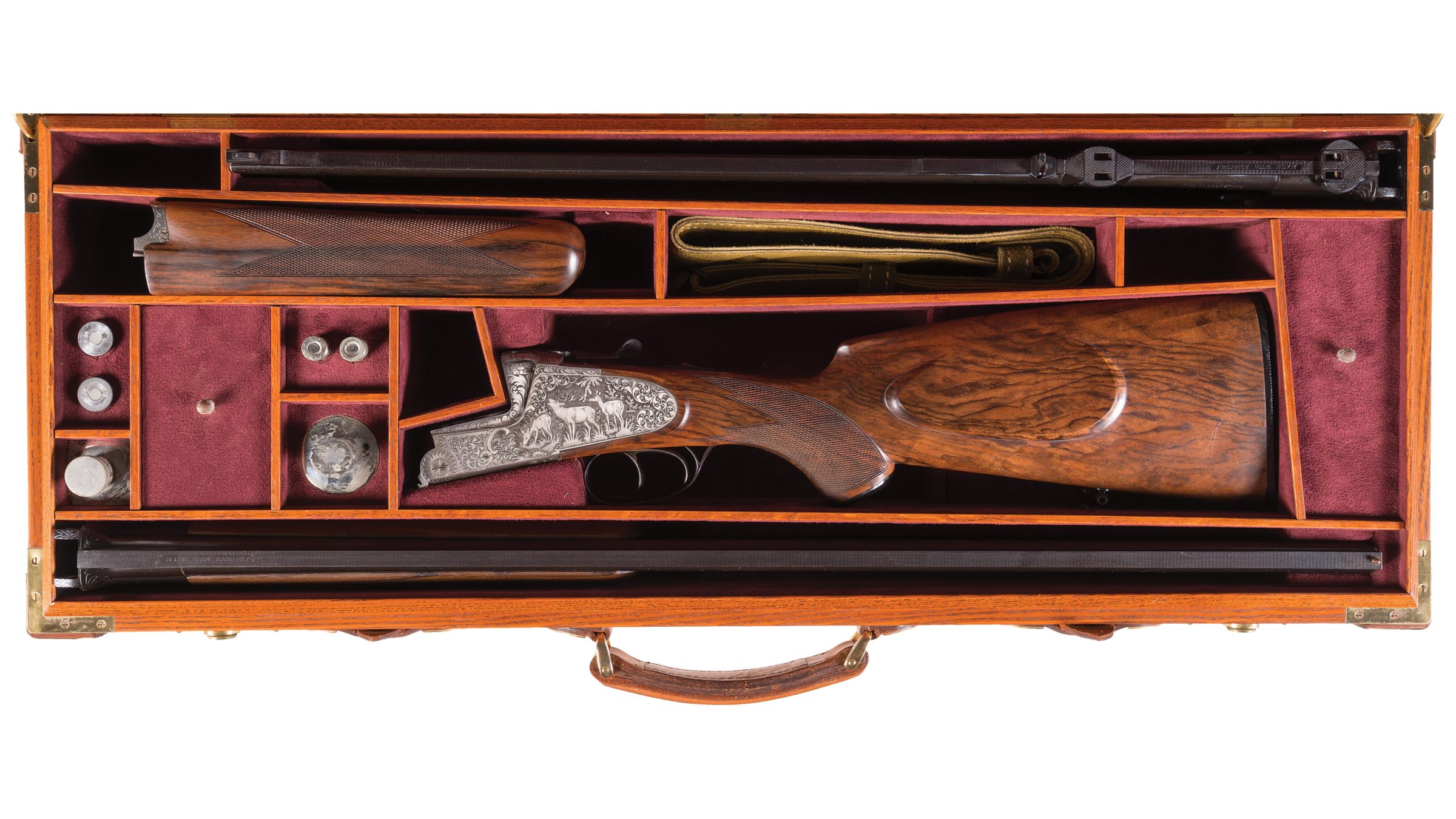 Engraved Heym Model 55 Sidelock Over/Under Rifle with Scope | Rock ...