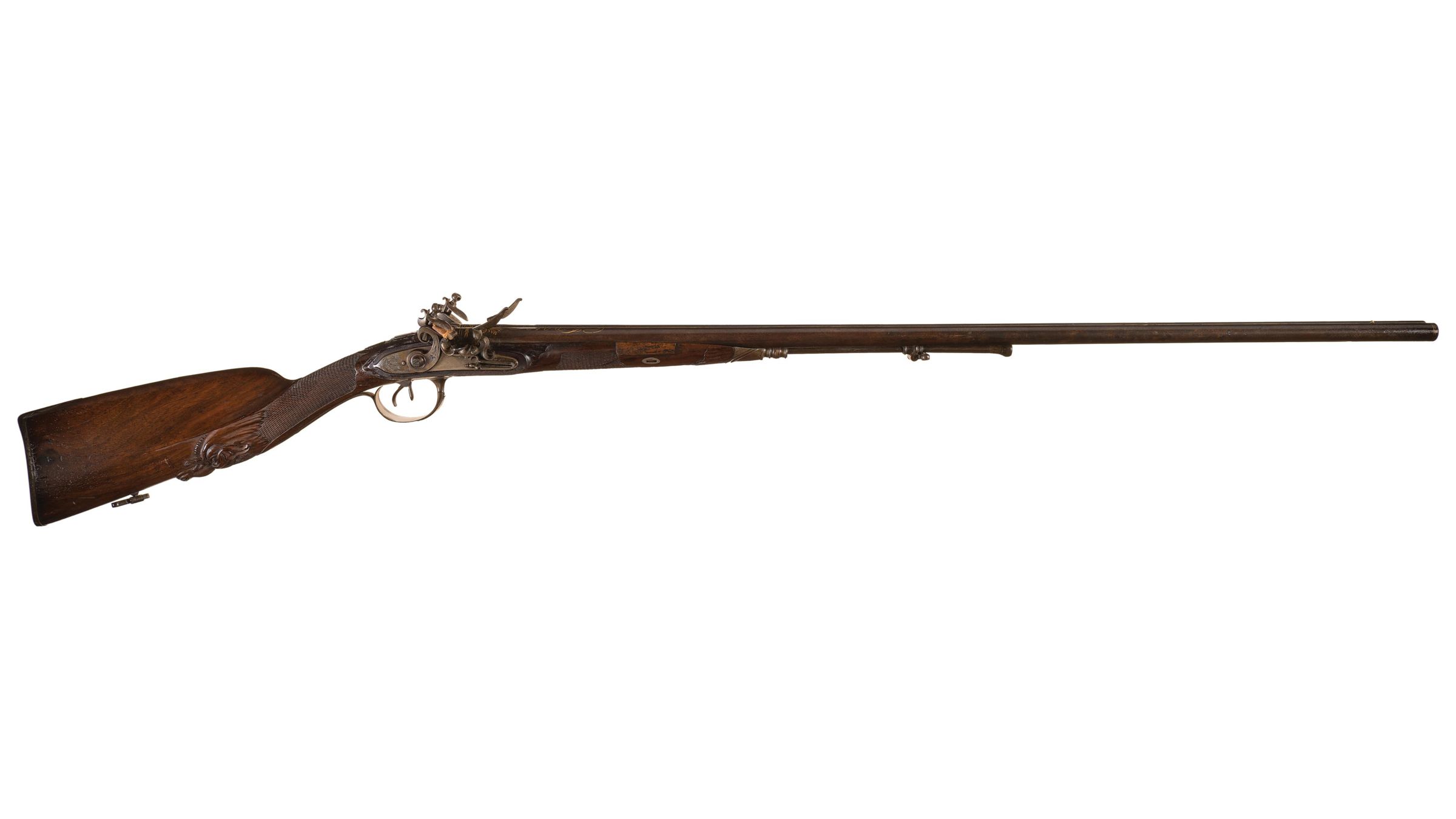 Gold Accented French Flintlock Double Barrel Shotgun | Rock Island Auction