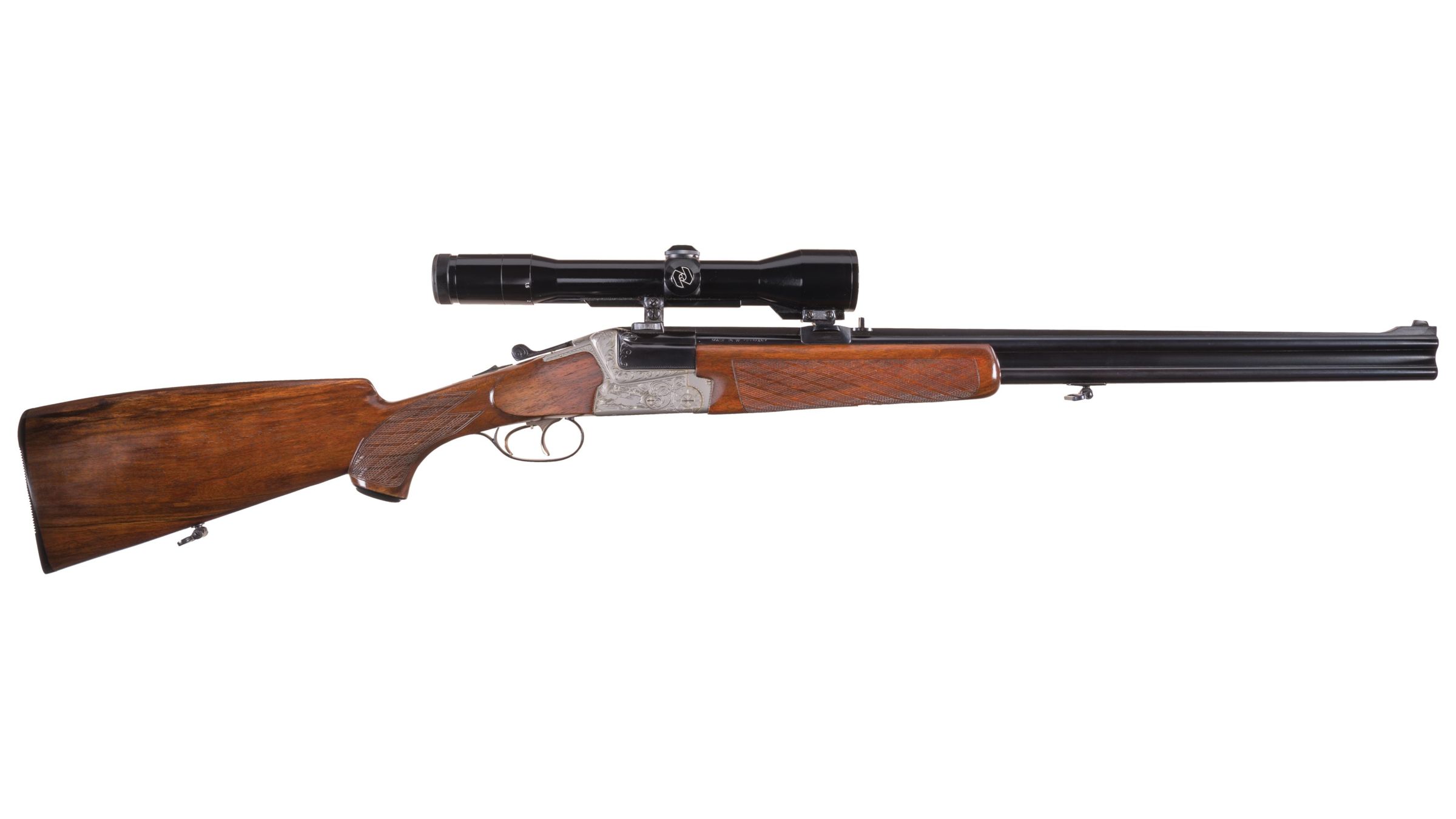 Engraved F.W. Heym Model 77 Over/Under Double Rifle | Rock Island Auction