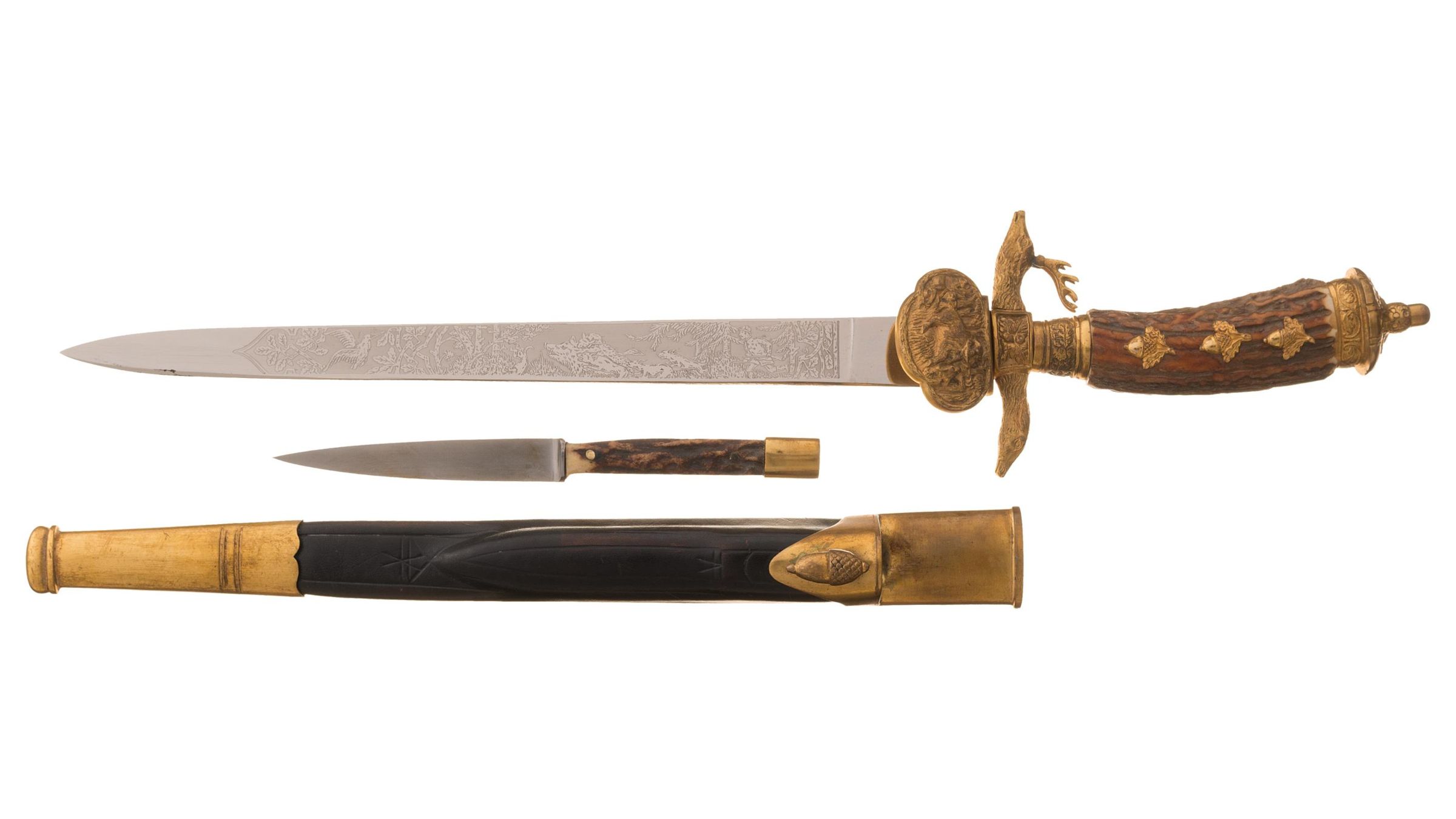 E&F Horster Hunting Association Dagger | Rock Island Auction