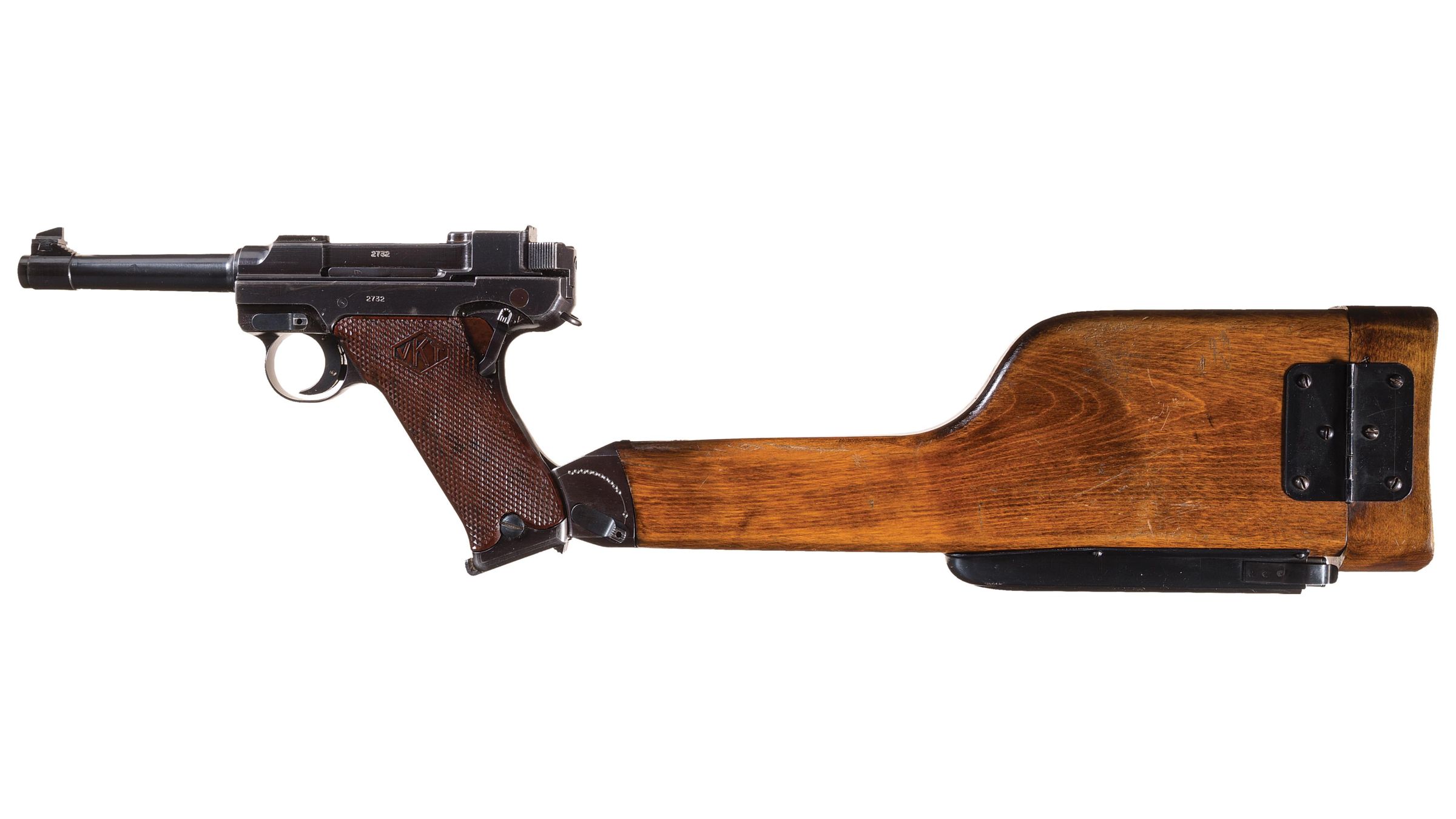 Finnish VKT Lahti L-35 Semi-Automatic Pistol with Shoulder Stock | Rock ...