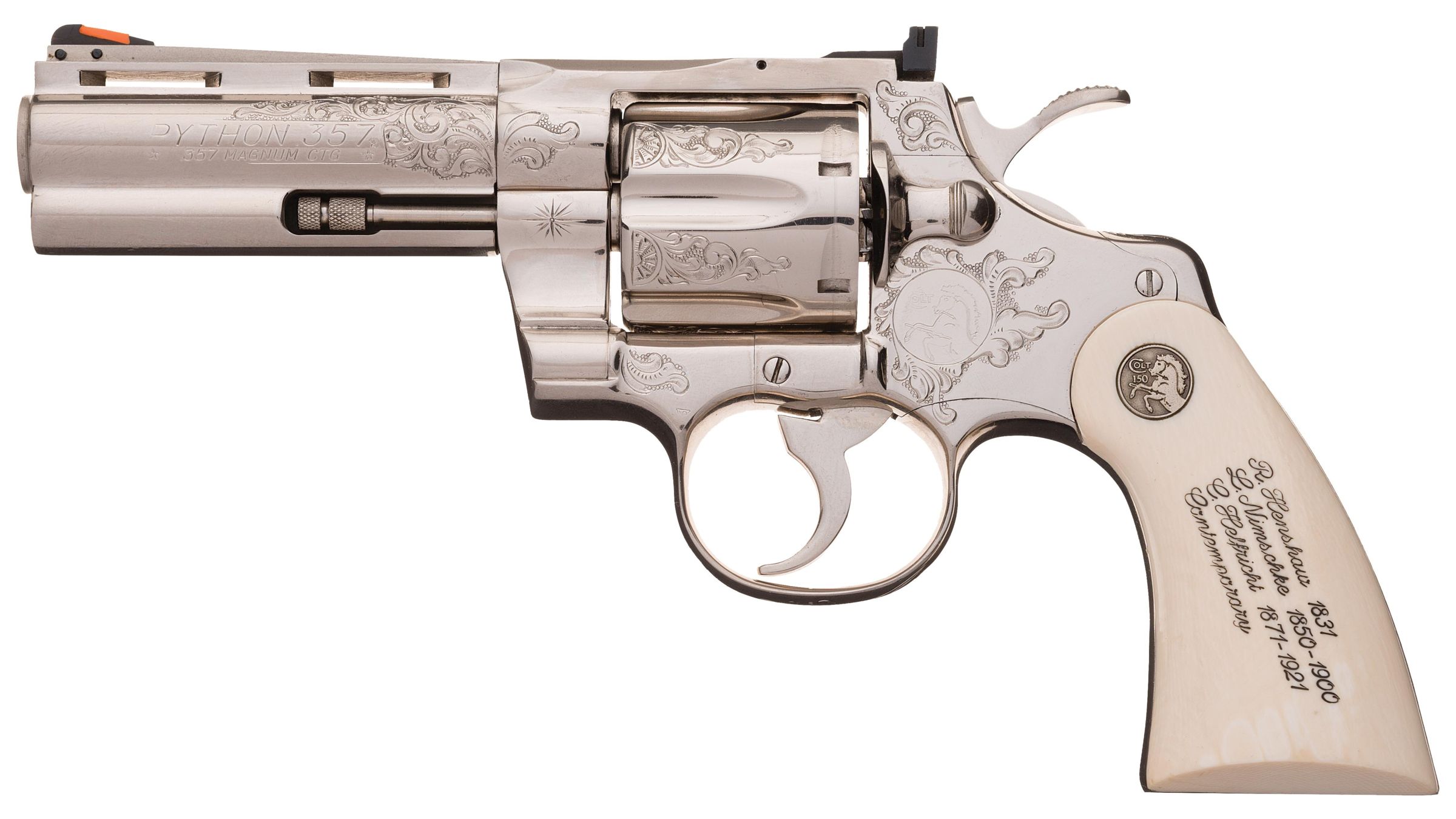Colt Python Engraving Sampler Double Action Revolver | Rock Island Auction