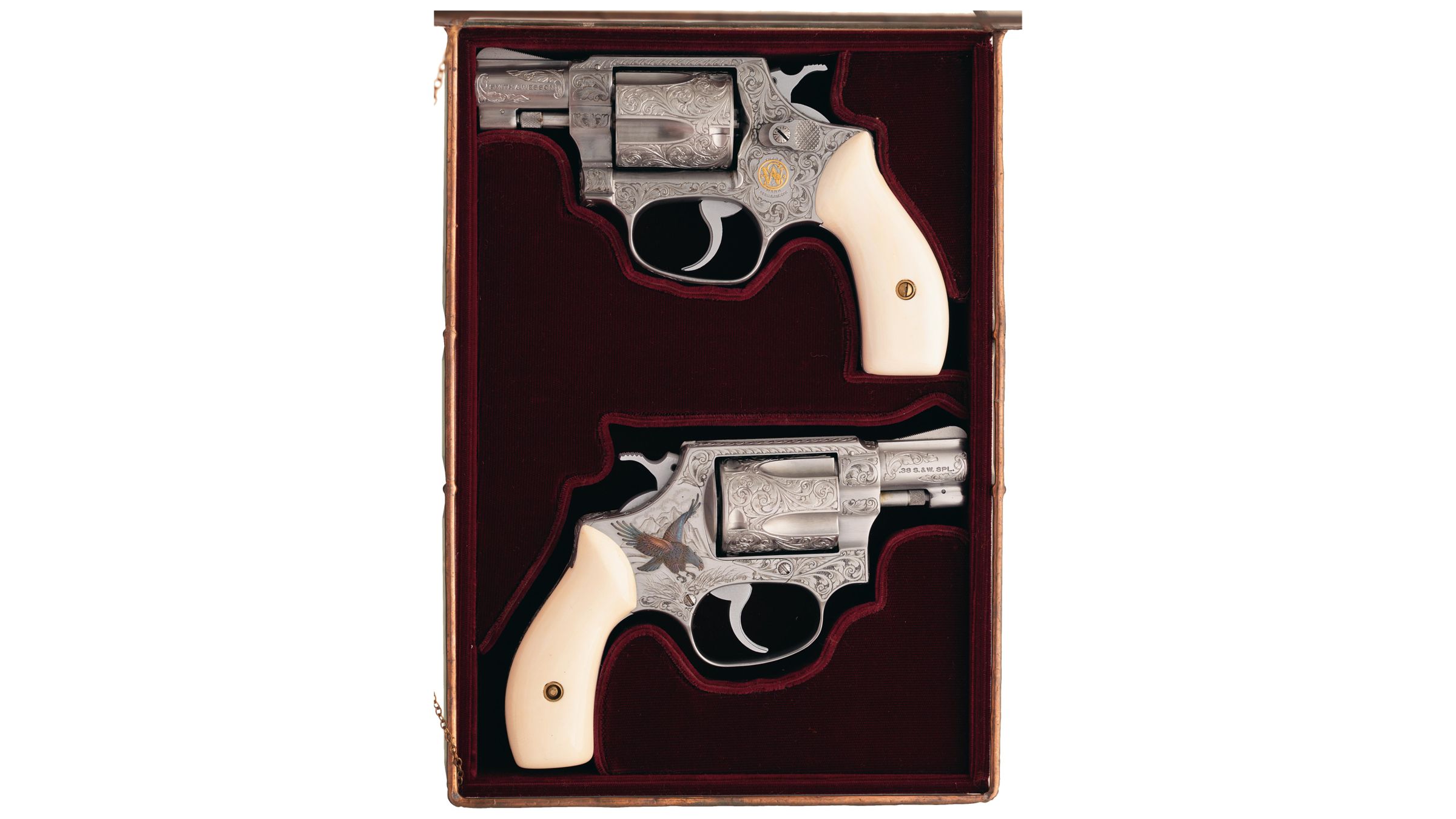 Pair of Angelo Bee Signed and Engraved S&W Model 60 Revolvers | Rock ...