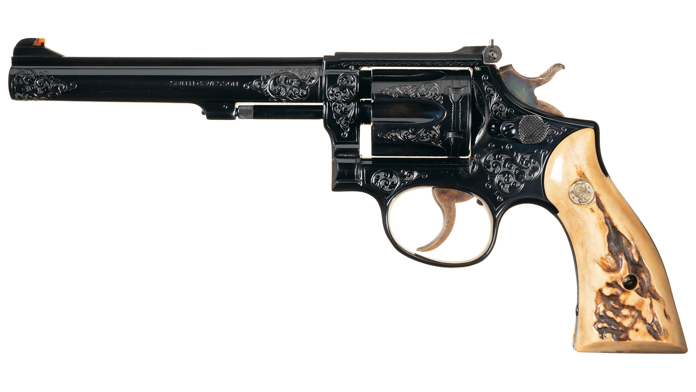 Engraved Smith & Wesson K-22 Pre-Model 17 Double Action Revolver | Rock ...