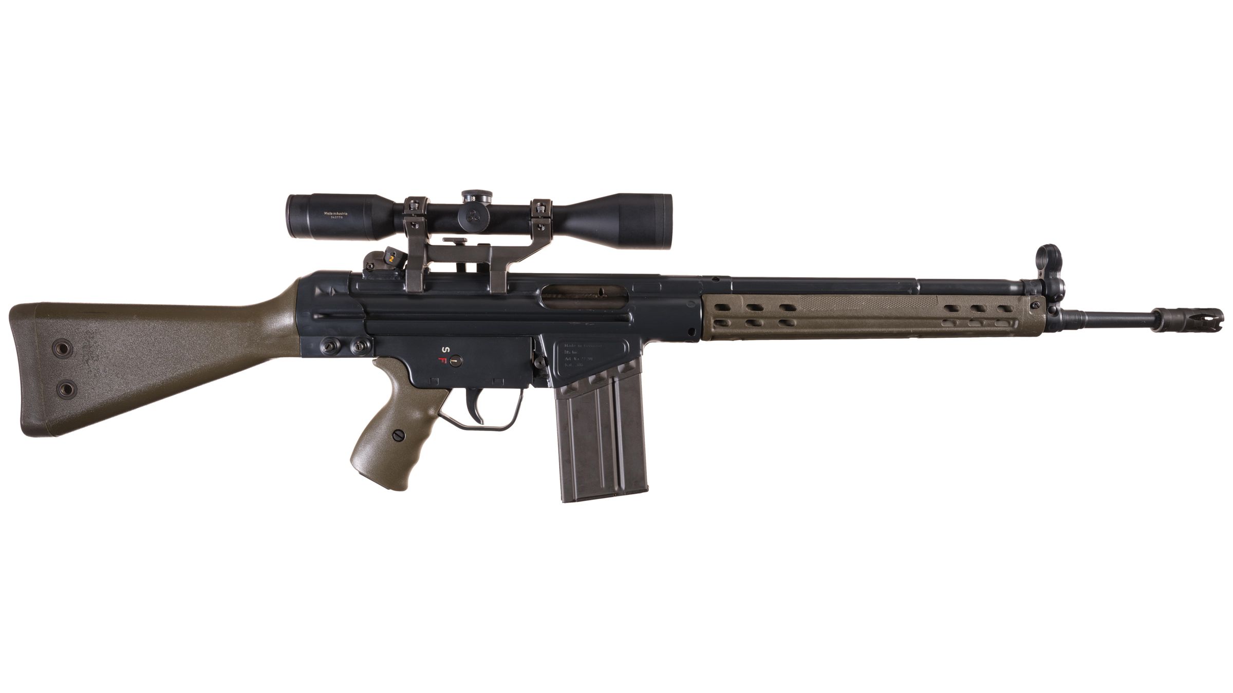 Pre-Ban Heckler & Koch HK91 Semi-Automatic Rifle with Scope | Rock ...