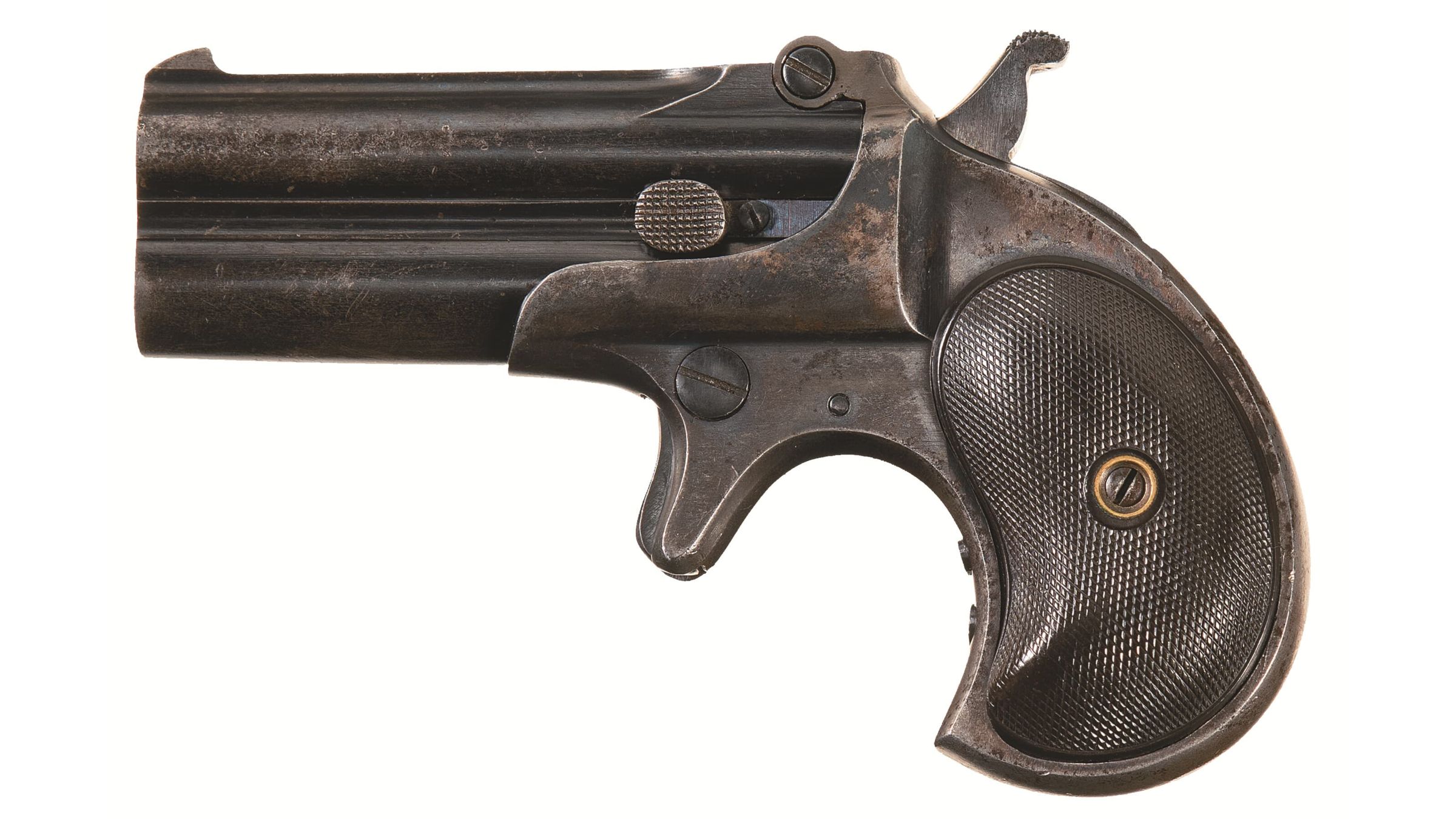Blued Remington Arms-U.M.C. Over/Under Derringer with Holster | Rock ...