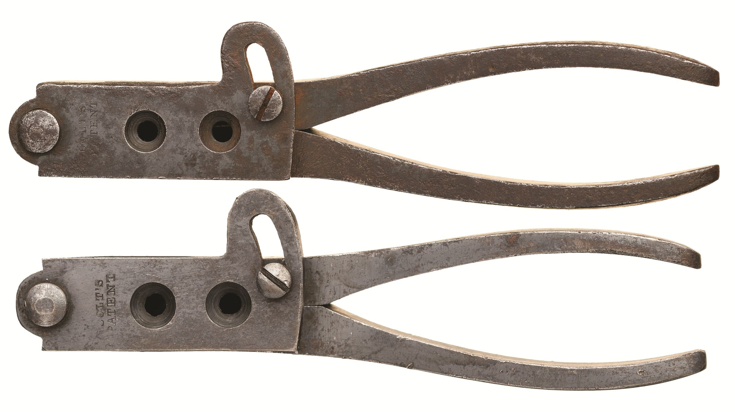 Two Colt's Patent Dual Cavity Bullet Molds | Rock Island Auction