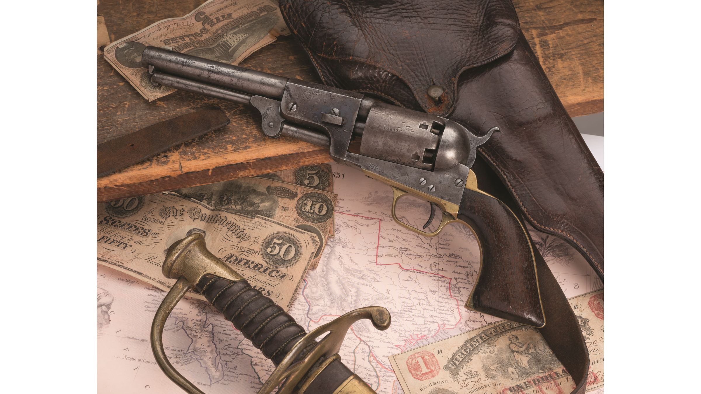 Colt Third Model Dragoon Percussion Revolver with Holster | Rock Island ...