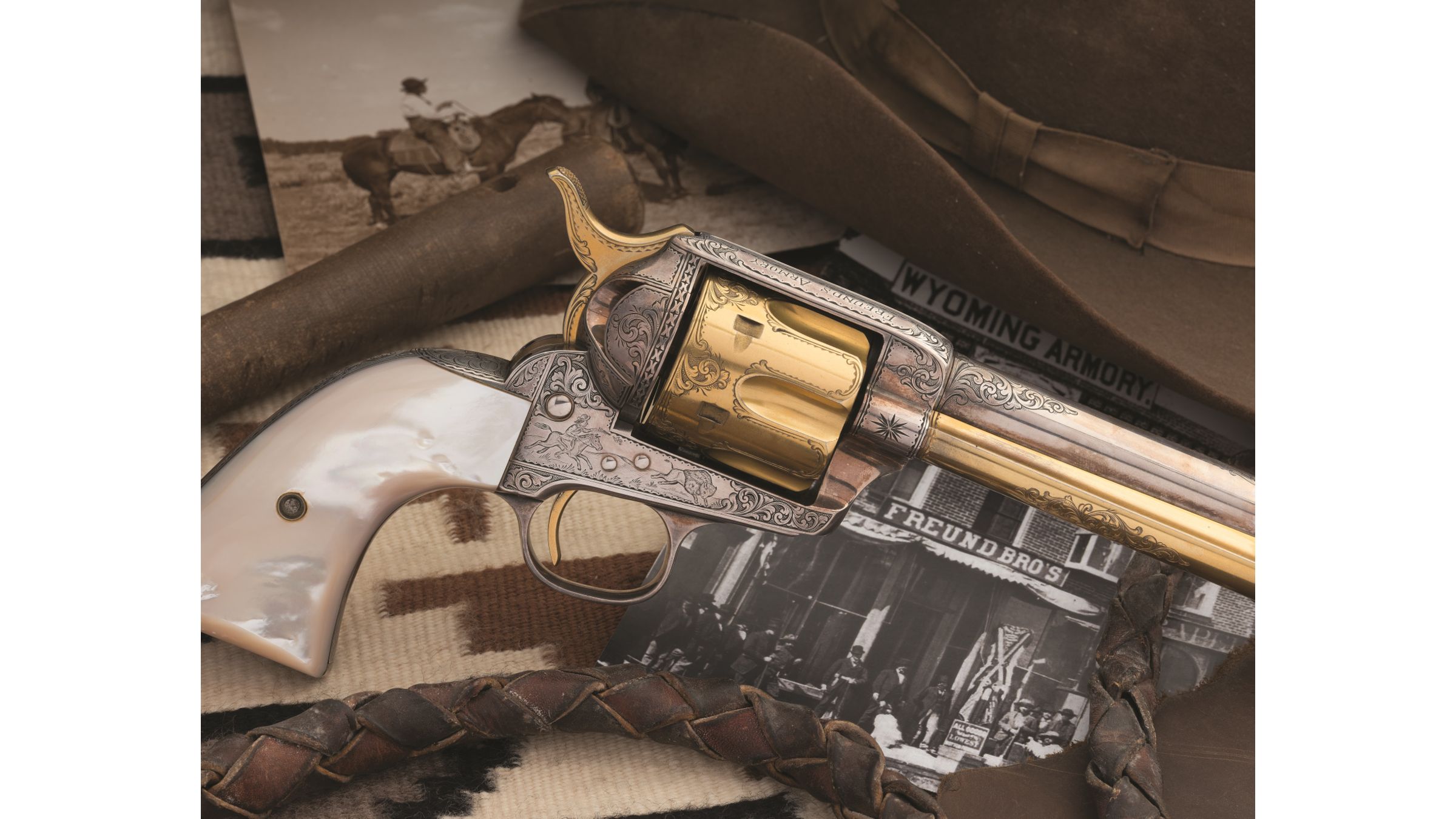 Freund’s Engraved Colt Frontier Six Shooter Single Action Army | Rock ...