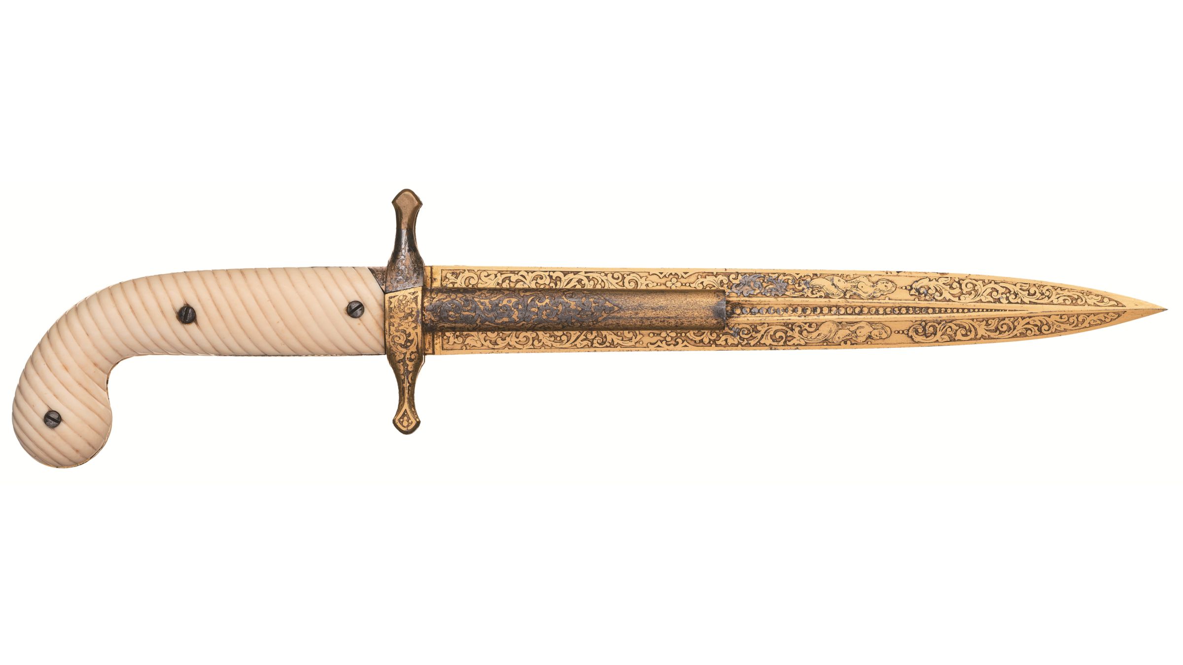 Exhibition Quality Dumonthier Percussion Knife Pistol | Rock Island Auction