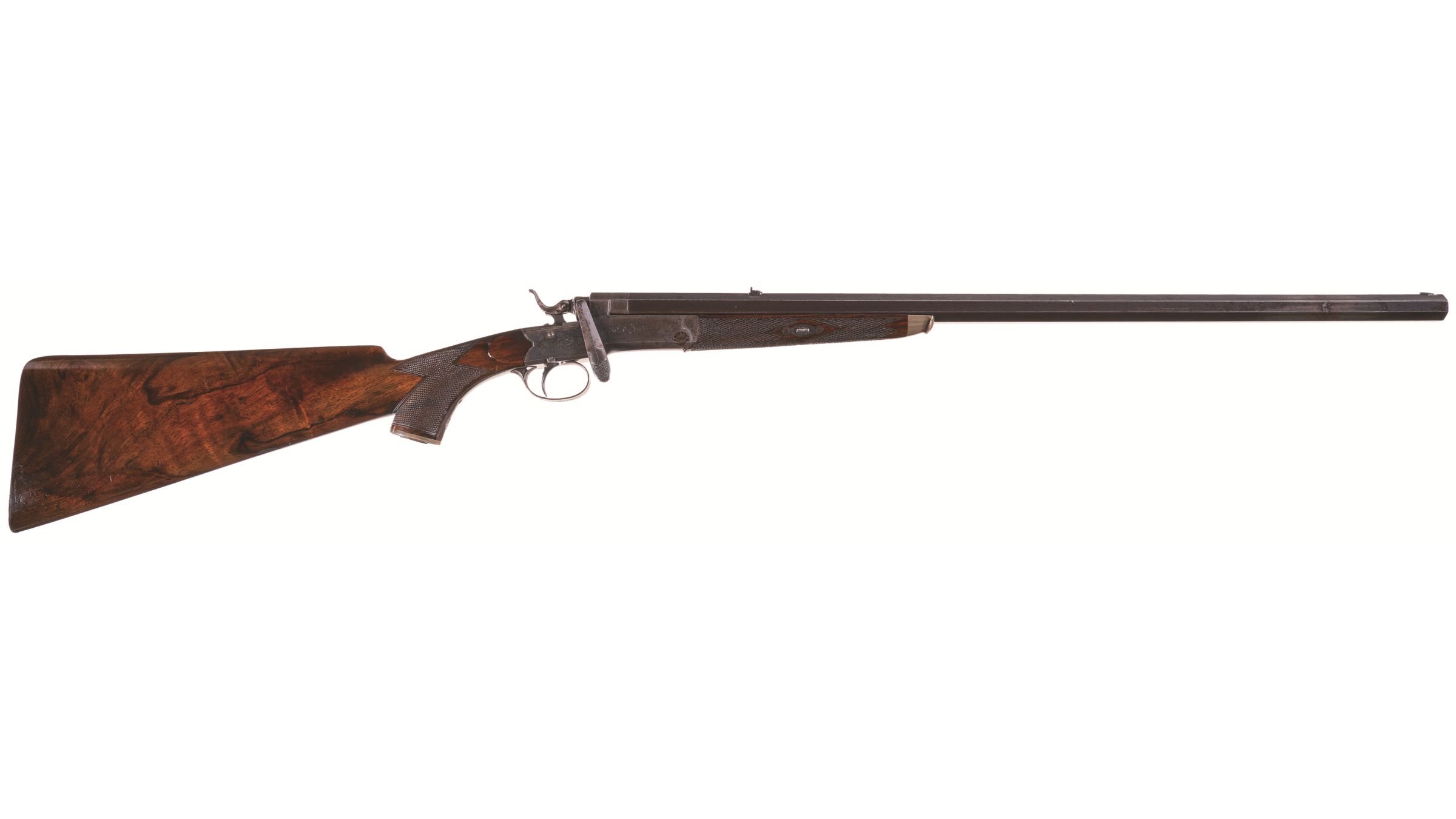 John Rigby & Co. Screw-Breech Needlefire Hammer Rook Rifle | Rock ...