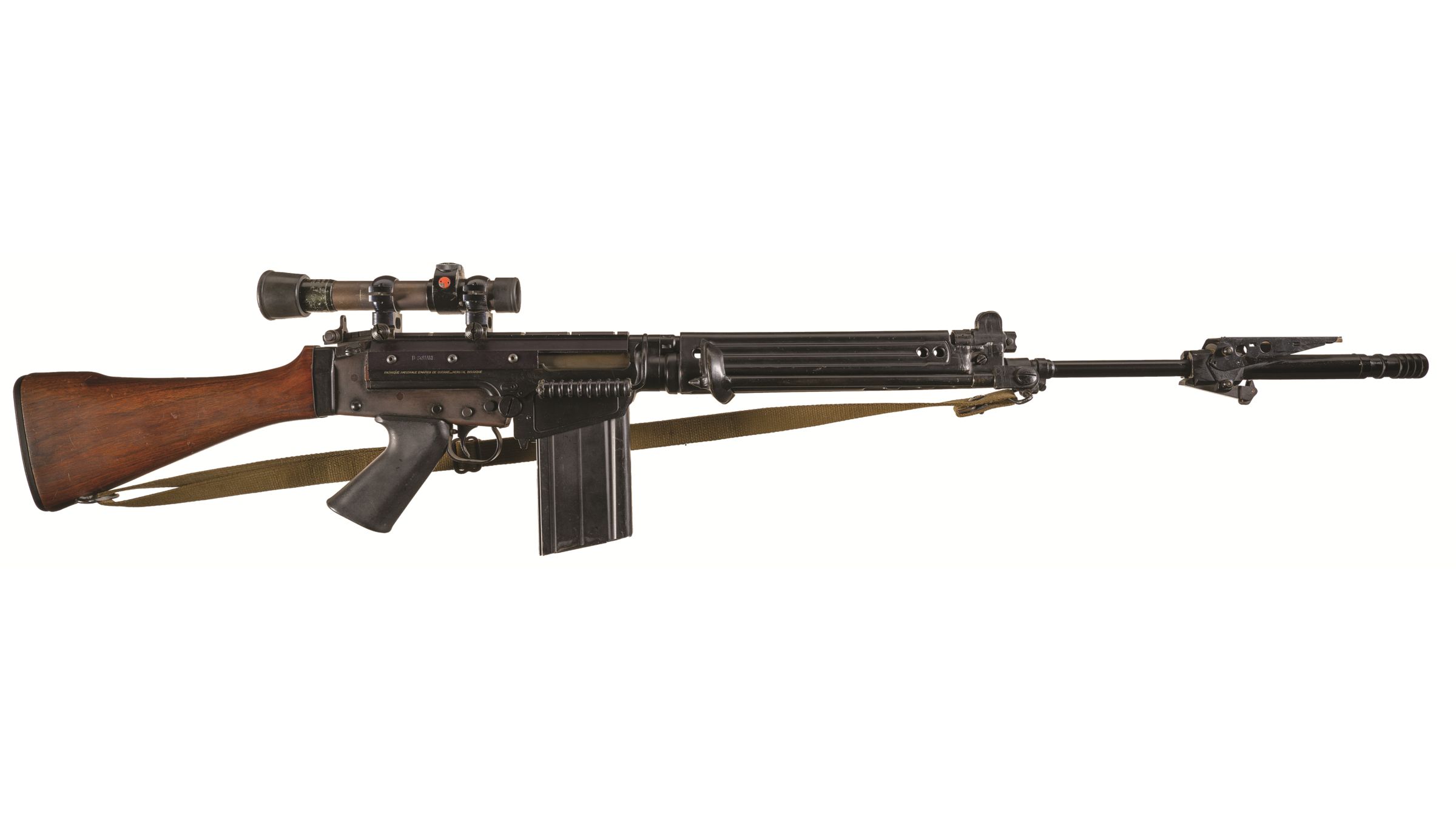 Fabrique Nationale G Series FAL Semi-Automatic Rifle with Scope | Rock ...