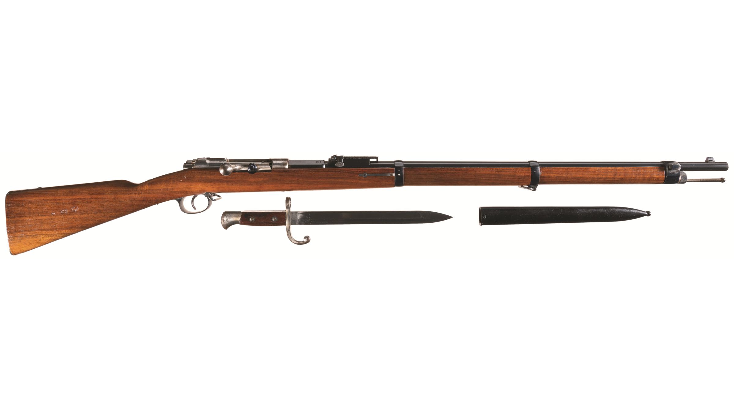 Spandau Arsenal Model 71/84 Bolt Action Rifle with Bayonet | Rock ...