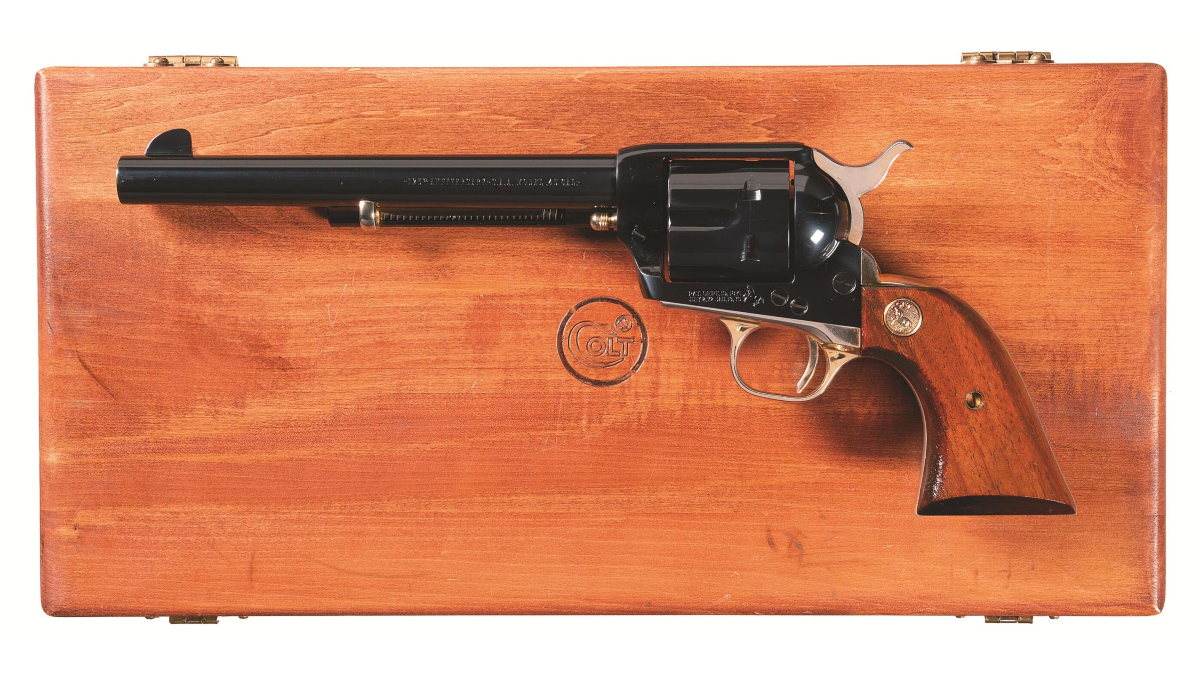 Cased Colt 125th Anniversary Commemorative Single Action Army | Rock ...