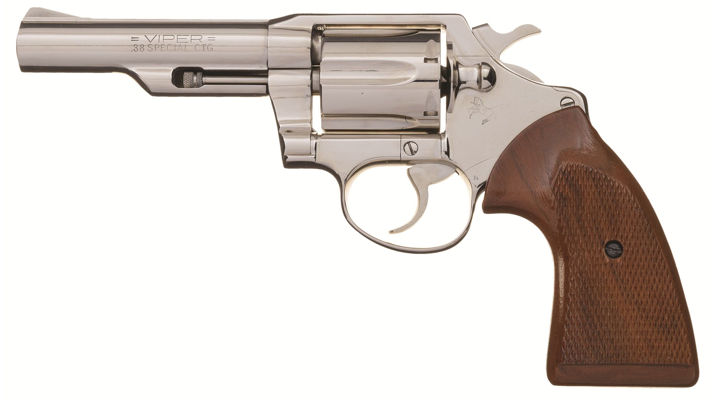 Nickel Colt Viper Double Action Revolver | Rock Island Auction