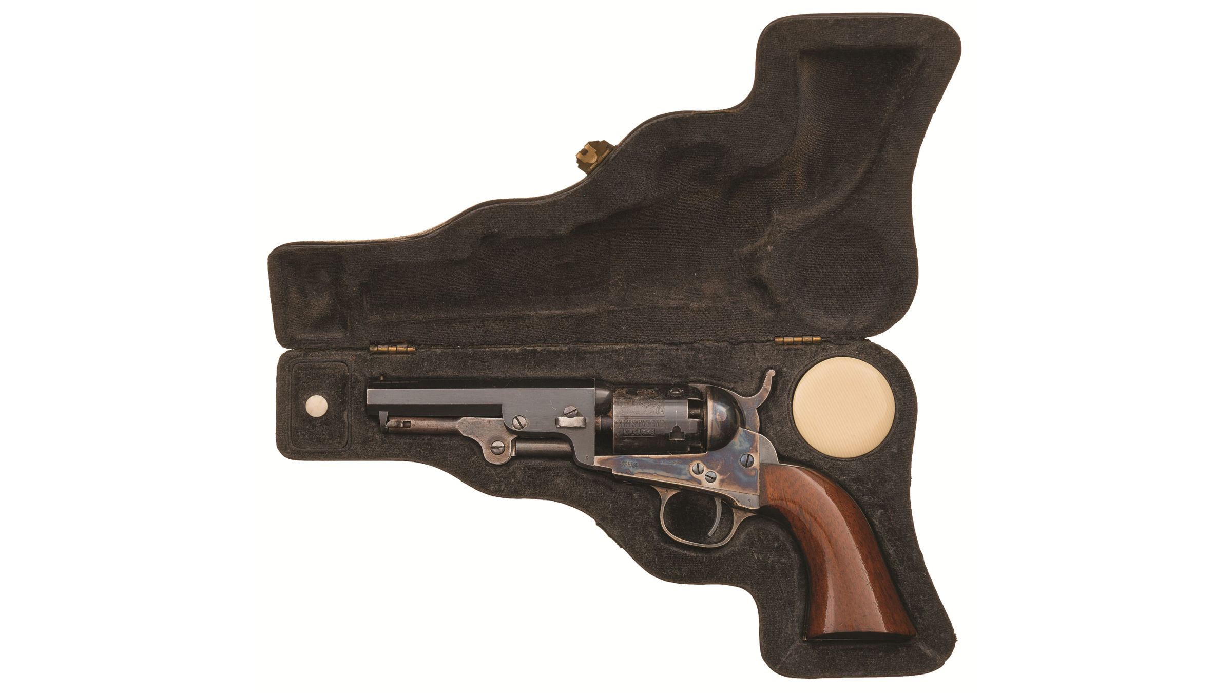 Colt Model 1849 Pocket Percussion Revolver with Pipe Case | Rock Island ...