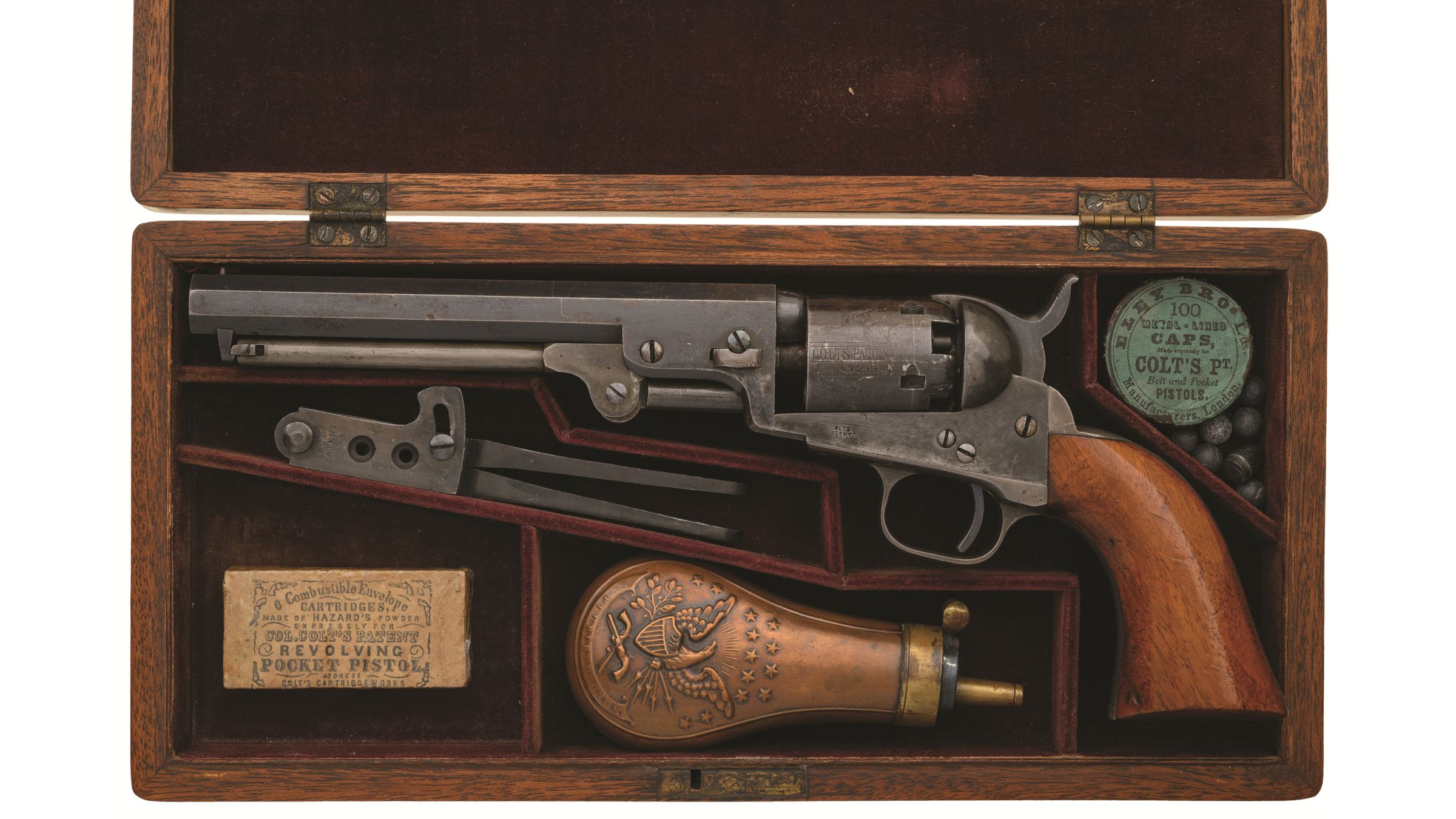 Cased Colt Model 1849 Pocket Percussion Revolver | Rock Island Auction