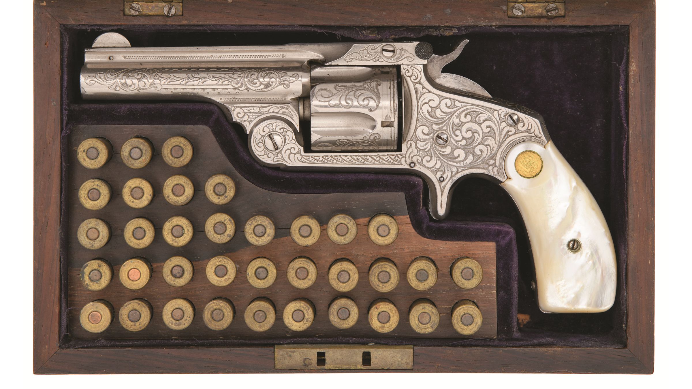 Engraved Smith & Wesson .38 Single Action Revolver | Rock Island Auction