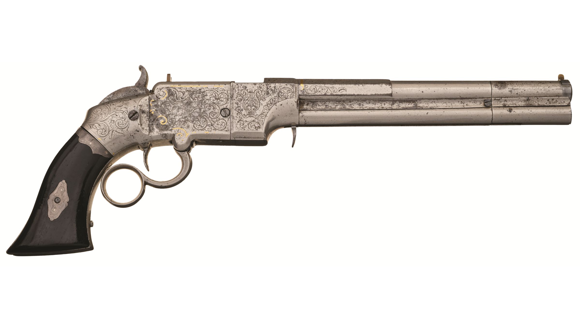 Engraved Smith & Wesson No. 2 Lever Action Repeating Pistol | Rock ...