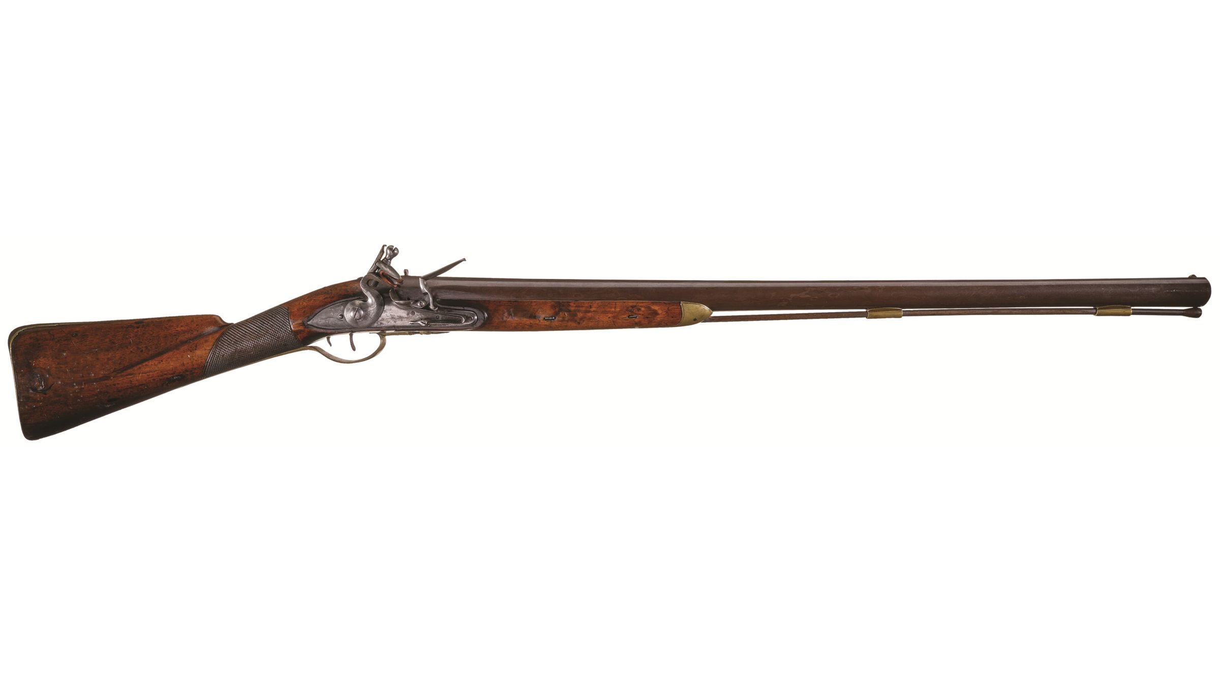 Engraved and Wire Inlaid W. Turvey 6-Bore Flintlock Rifle | Rock Island ...