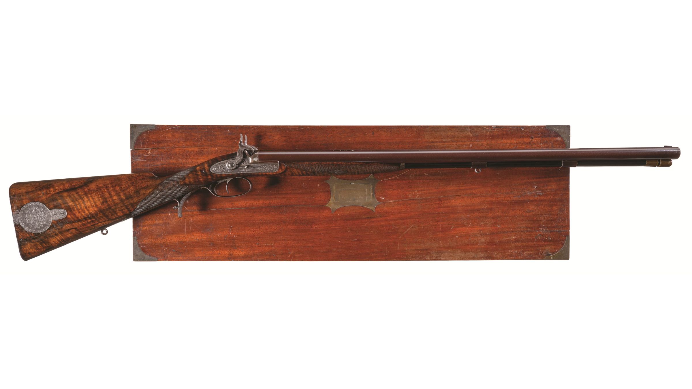 Cased Engraved Purdey 17-Bore Side by Side Percussion Rifle | Rock ...