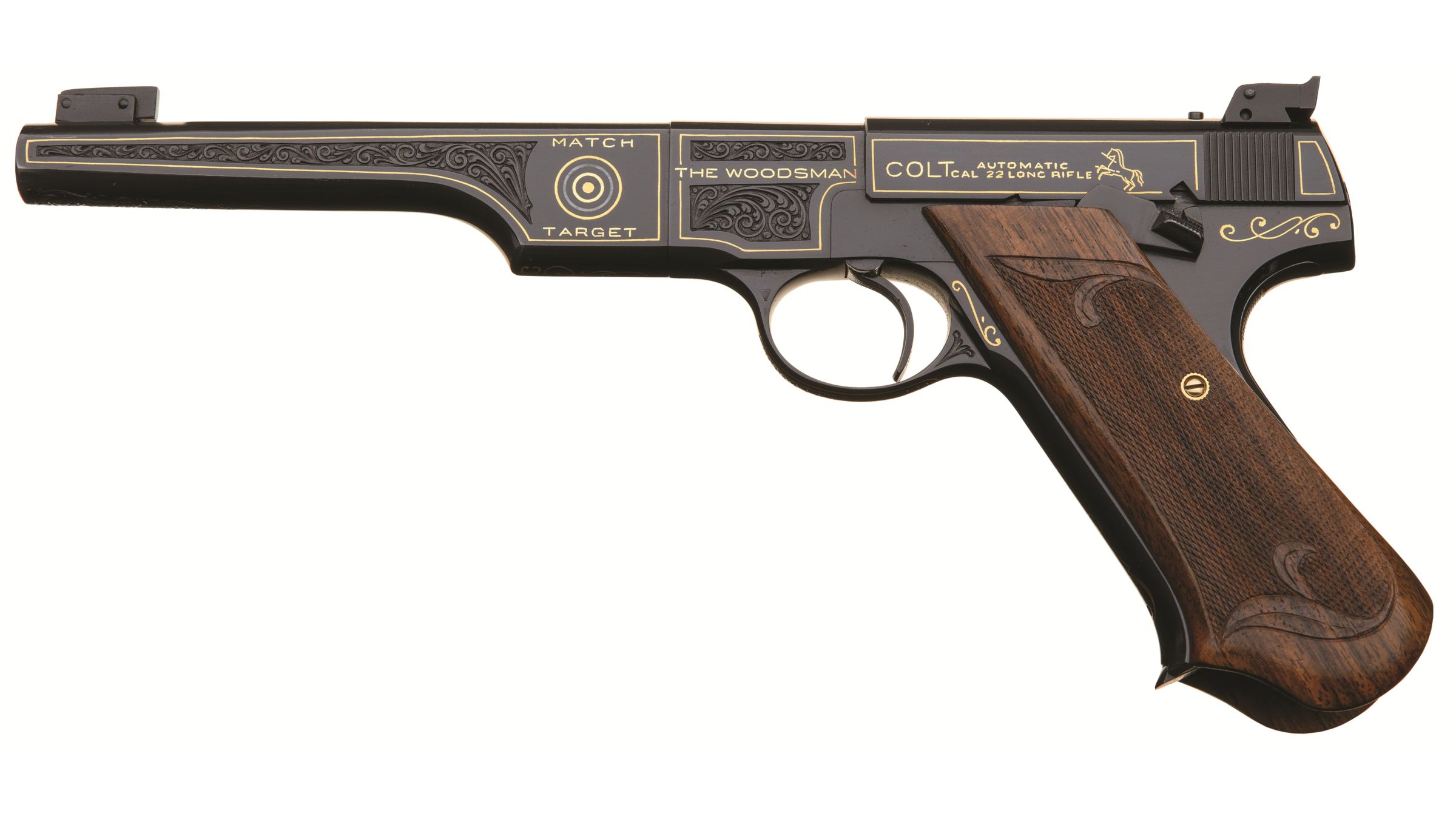 Engraved Colt 1st Series Woodsman Match Target Pistol | Rock Island Auction
