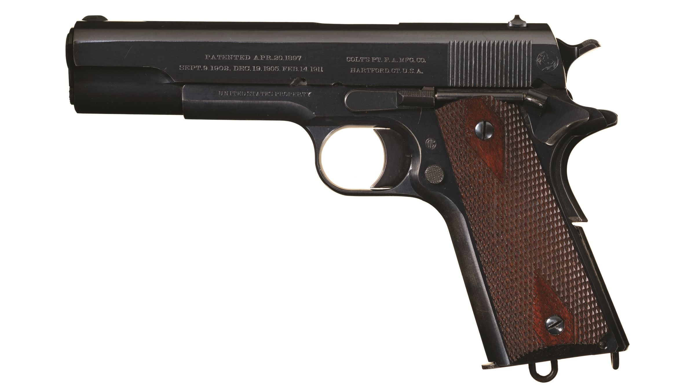 Early U.S. Contract Colt Model 1911 Pistol with Factory Letter | Rock ...