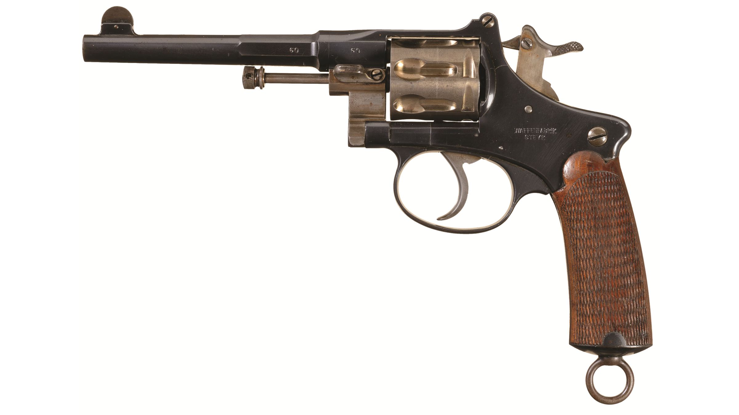 Prototype Steyr Model 1893 Gas Trap Revolver, S/N 60 | Rock Island Auction