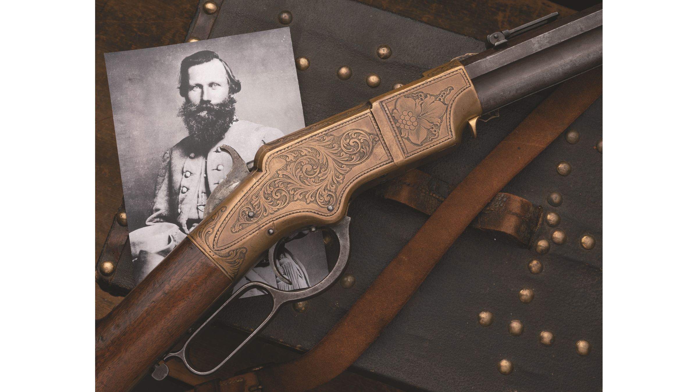 J.B. Stuart Inscribed & Engraved Henry Lever Action Rifle | Rock Island ...