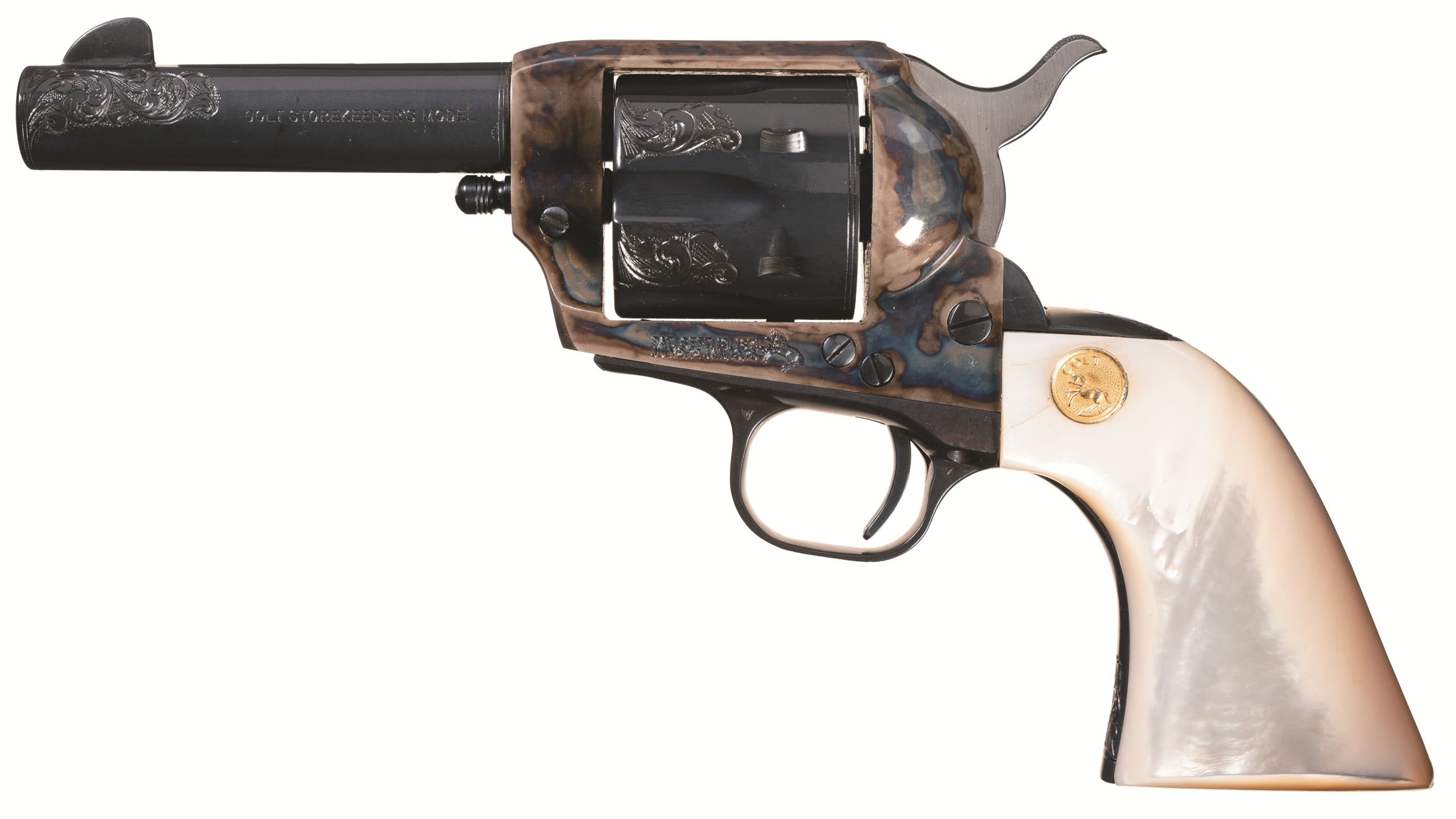 Engraved Colt Storekeeper's Model Revolver | Rock Island Auction