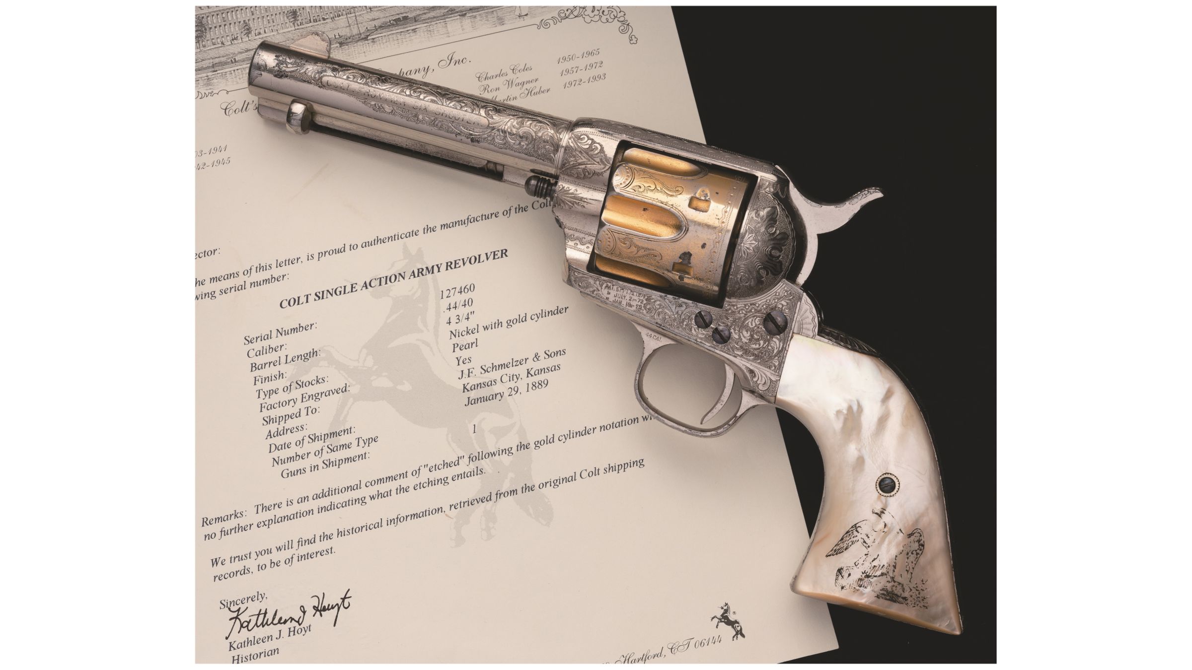 Factory Engraved Colt Frontier Six Shooter SAA Revolver | Rock Island ...