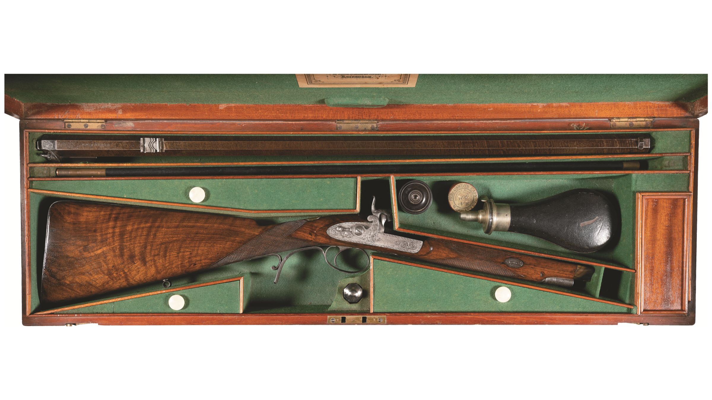 Alexander Henry Single Barrel Percussion Rifle with Case | Rock Island ...