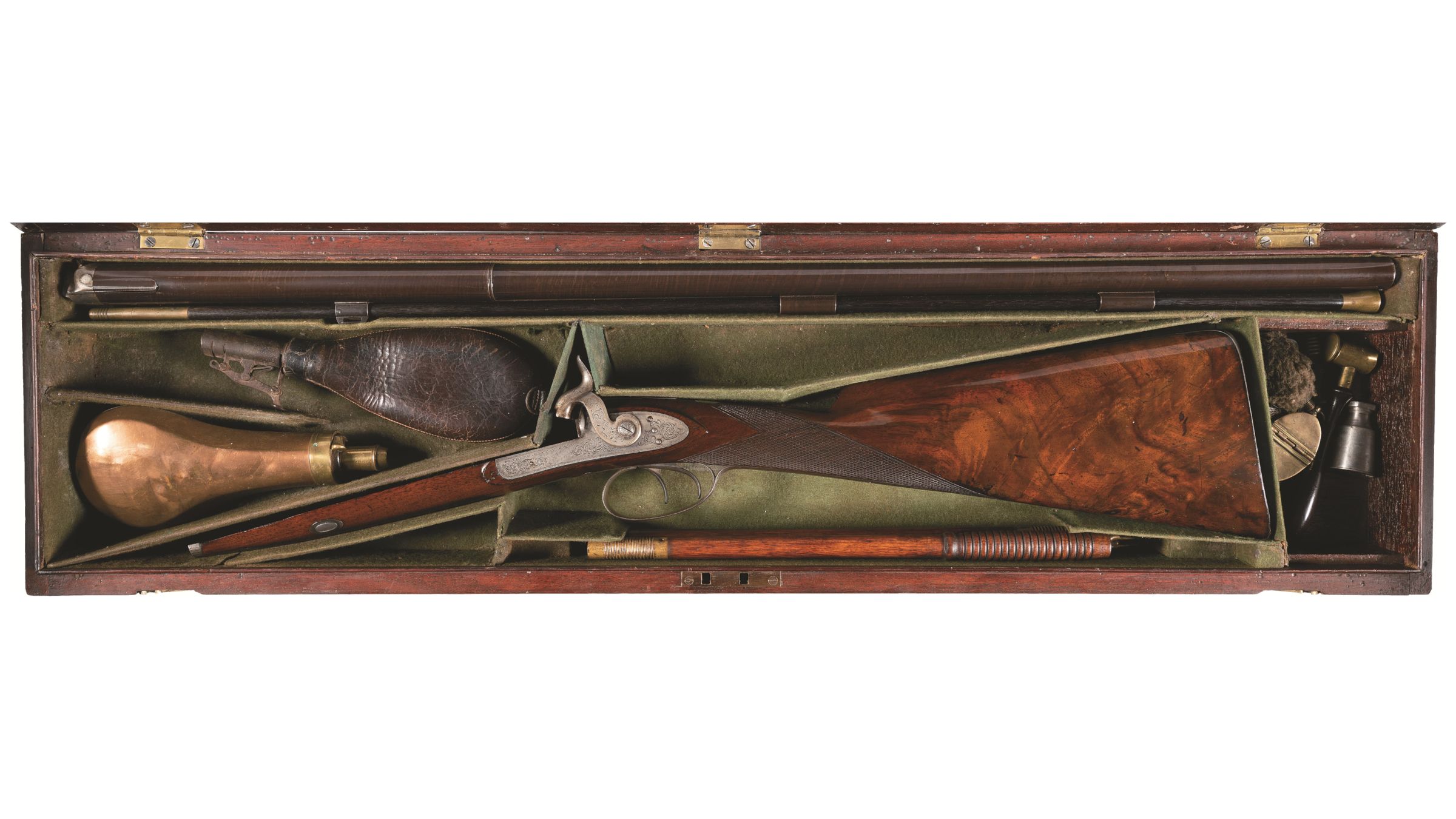 Joseph Manton & Son Double Barrel Percussion Shotgun with Case | Rock ...