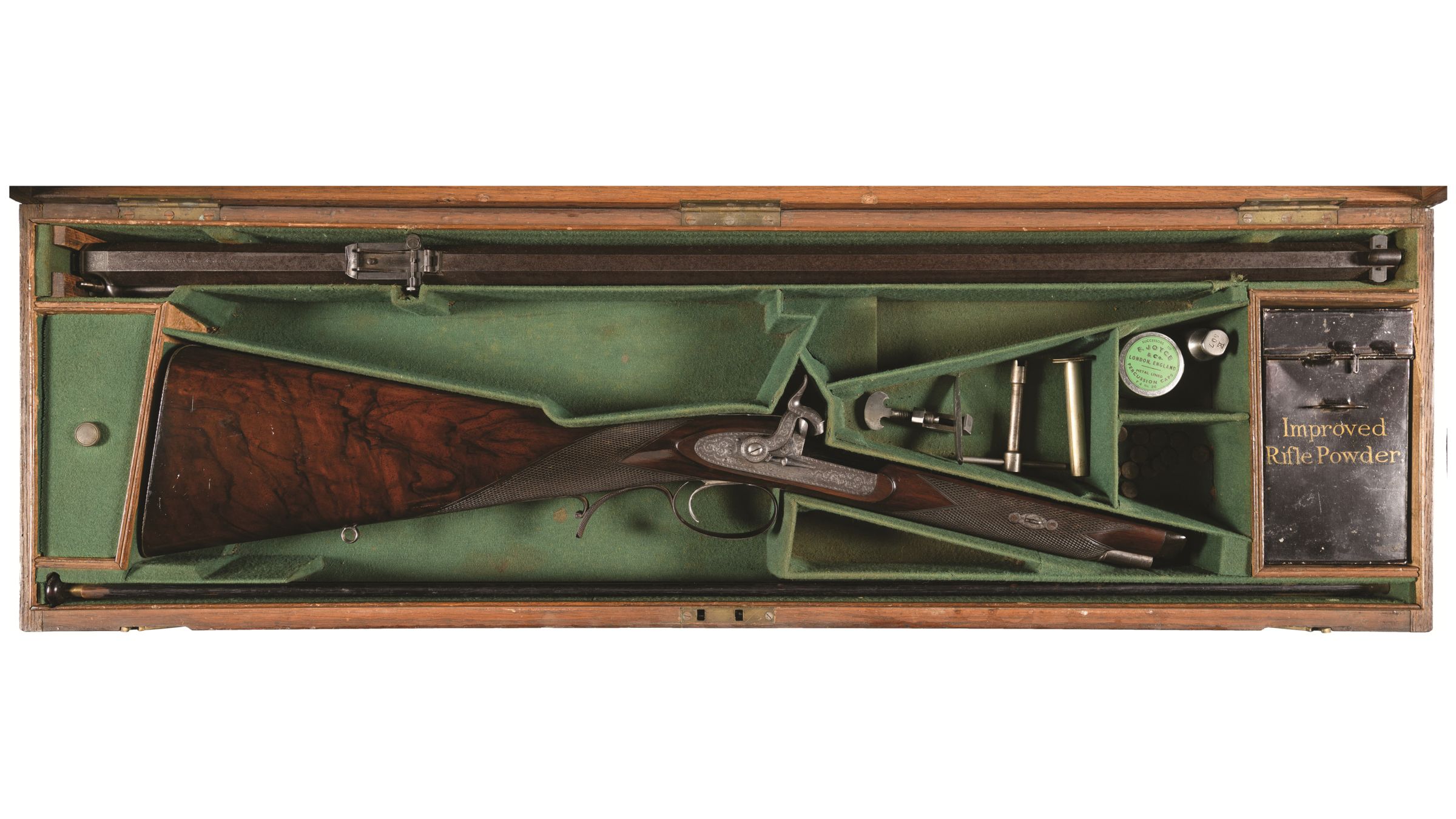 Cased Engraved Purdey Percussion Sporting Rifle | Rock Island Auction