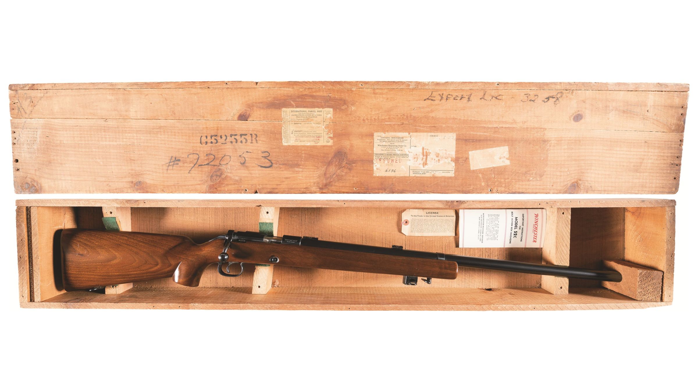 Winchester Model 52-C Target Bolt Action Rifle with Crate | Rock Island ...