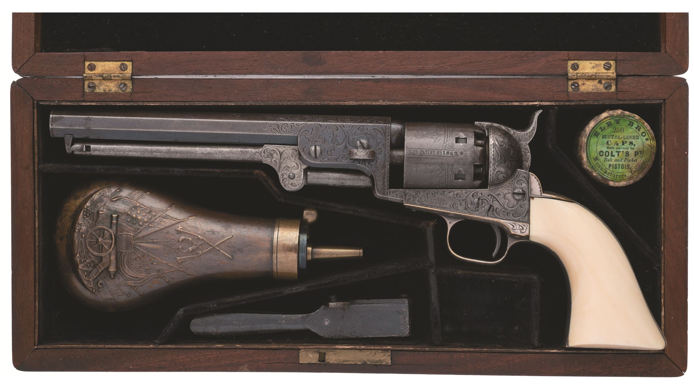 Factory Engraved Colt Model 1851 Navy Percussion Revolver | Rock Island ...