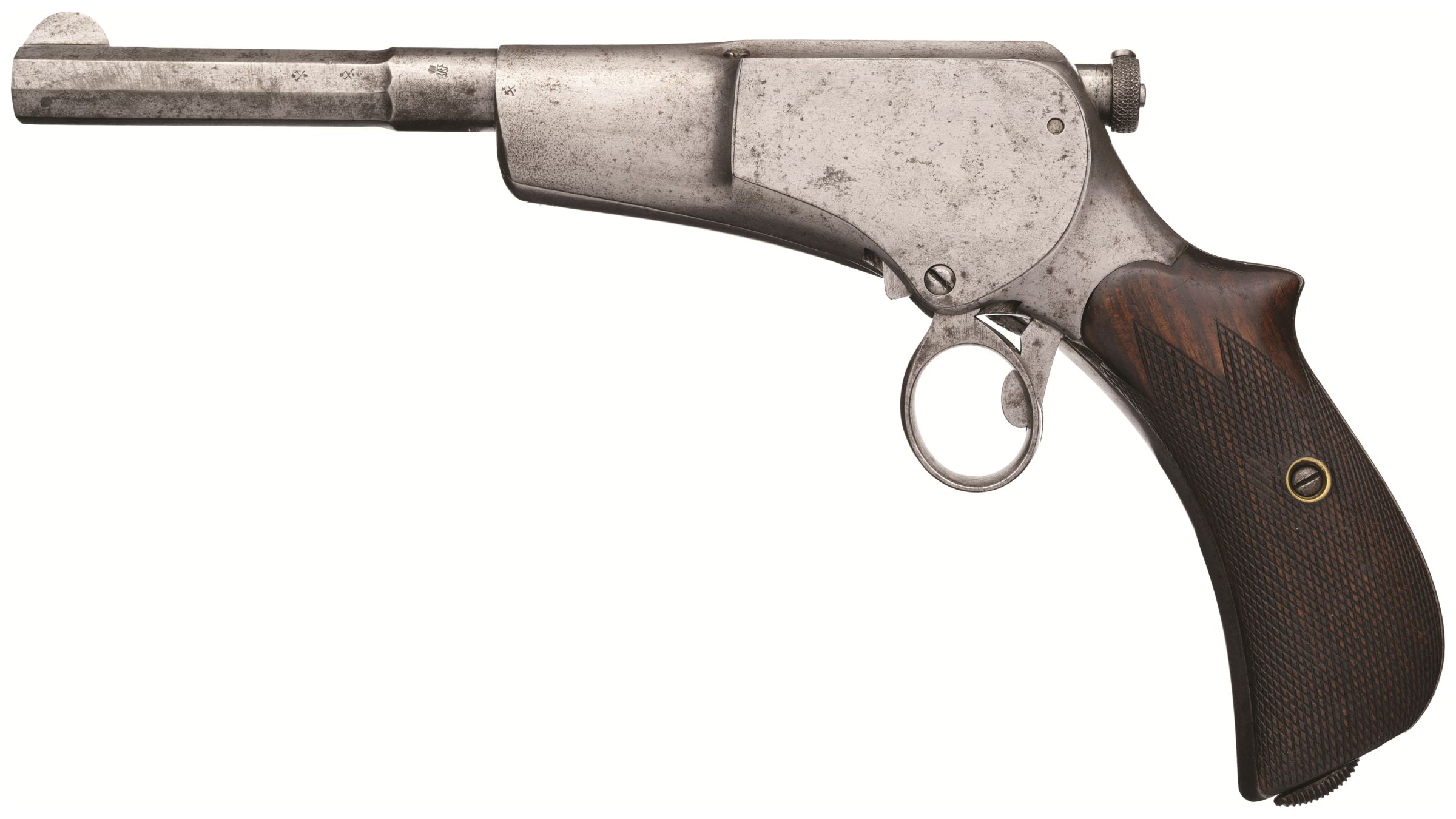 Schulhof Patent Serial Number 1 Manual Repeating Pistol | Rock Island ...