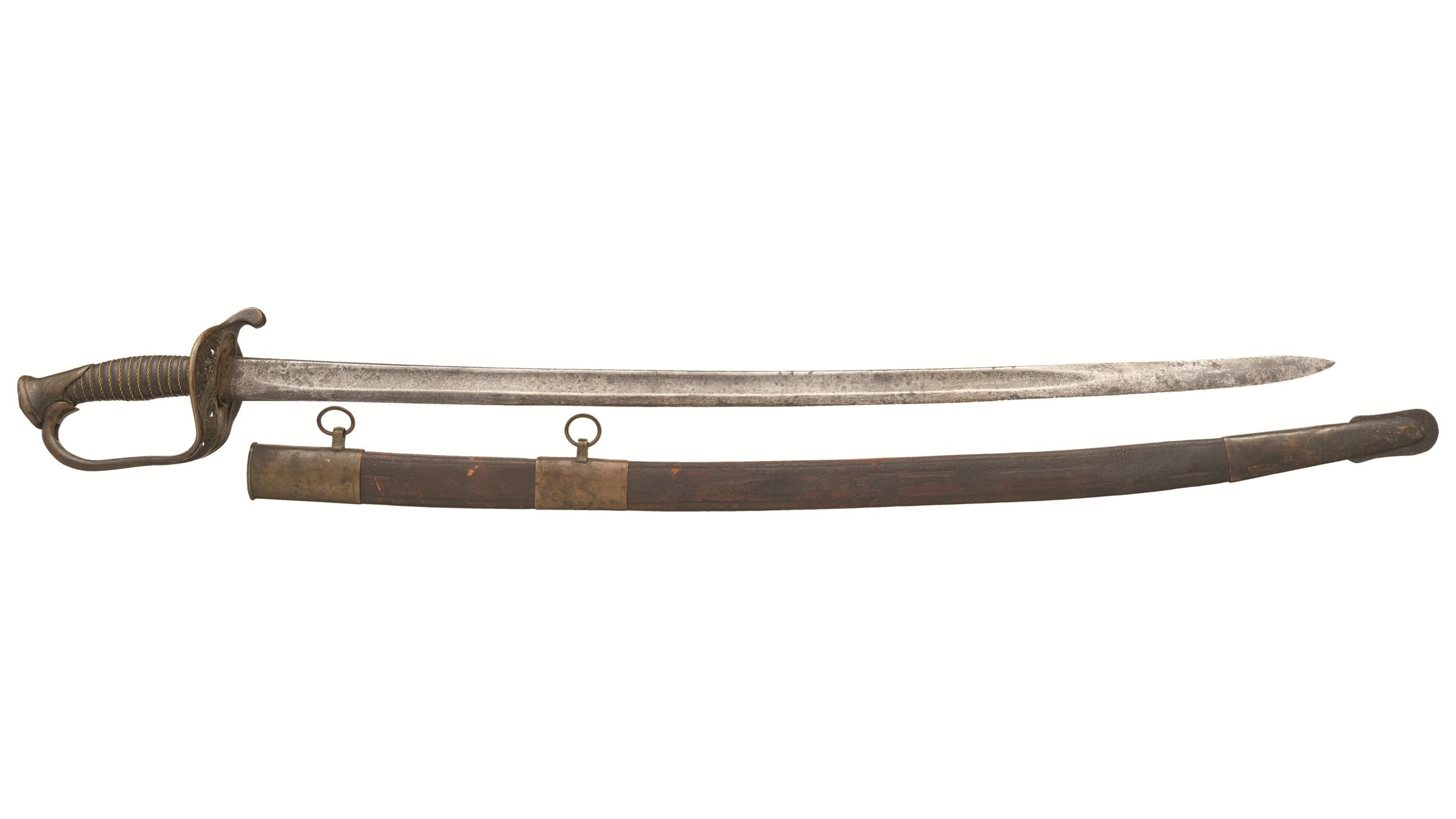 James Conning Confederate Foot Officer's Sword with Scabbard | Rock ...