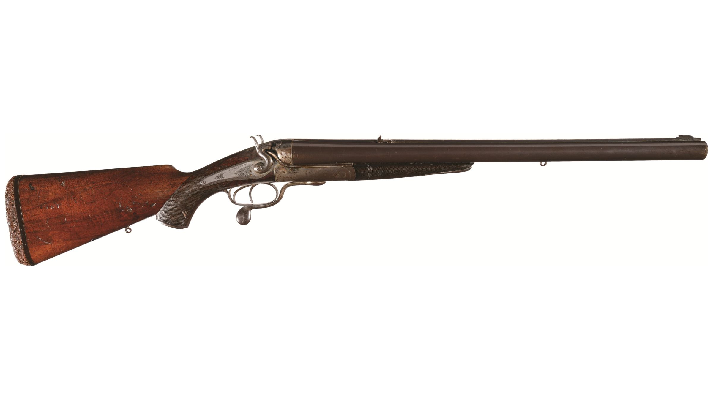 P. Webley & Sons Rotary Underlever Back Action 8 Bore Rifle | Rock ...