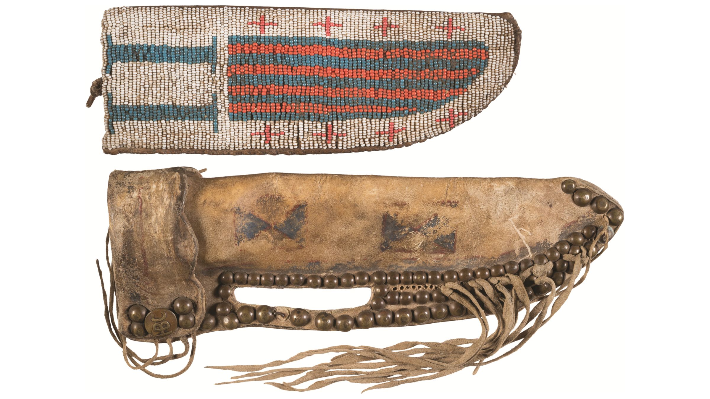 Two Western Native American Knife Sheaths | Rock Island Auction