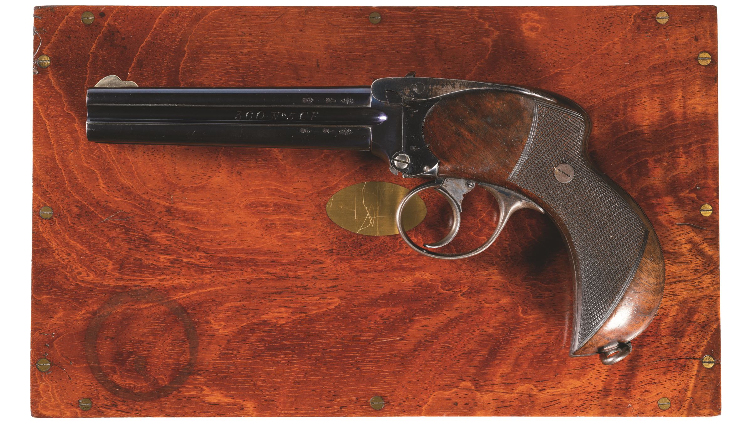 Cased Charles Lancaster Four Barreled Pistol | Rock Island Auction