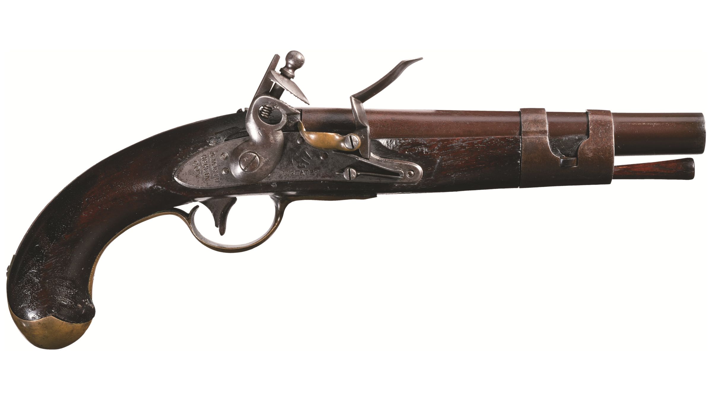 U.S. Simeon North Transitional Model 1811 Flintlock Pistol | Rock ...
